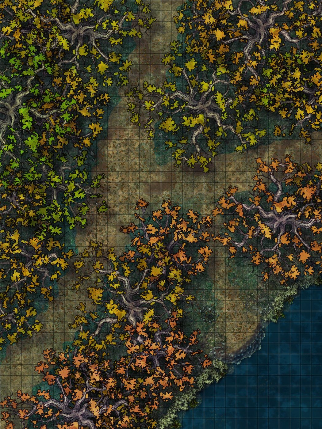 Forest path (Autumn) | Inkarnate - Create Fantasy Maps Online