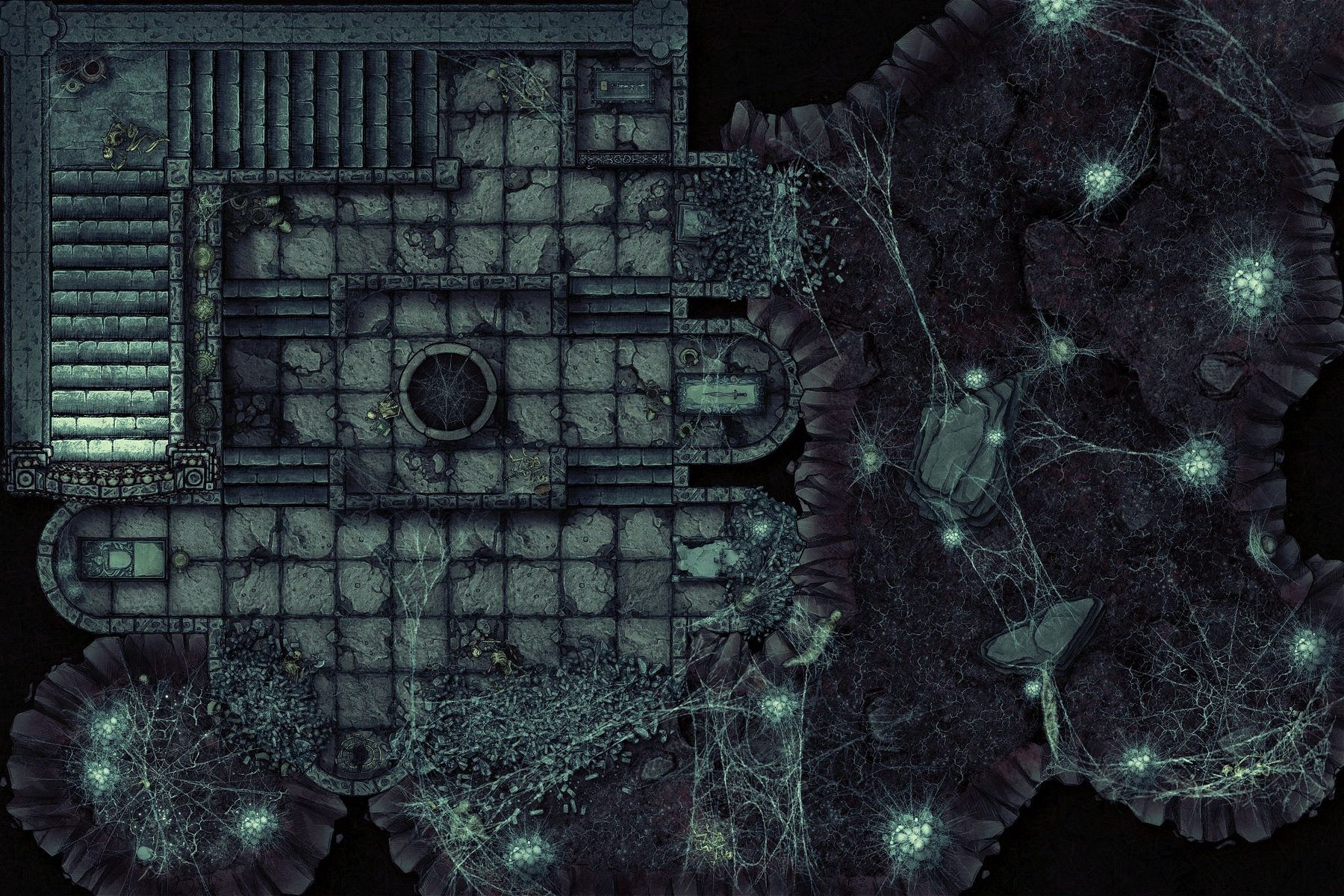 Crypt of the Deathweavers | Inkarnate - Create Fantasy Maps Online