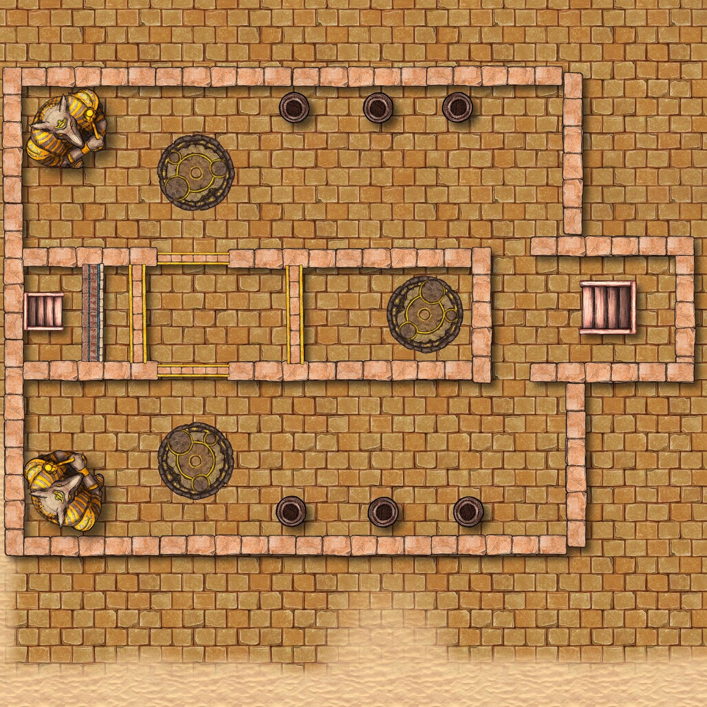 Pyramid Level B1 | Inkarnate - Create Fantasy Maps Online