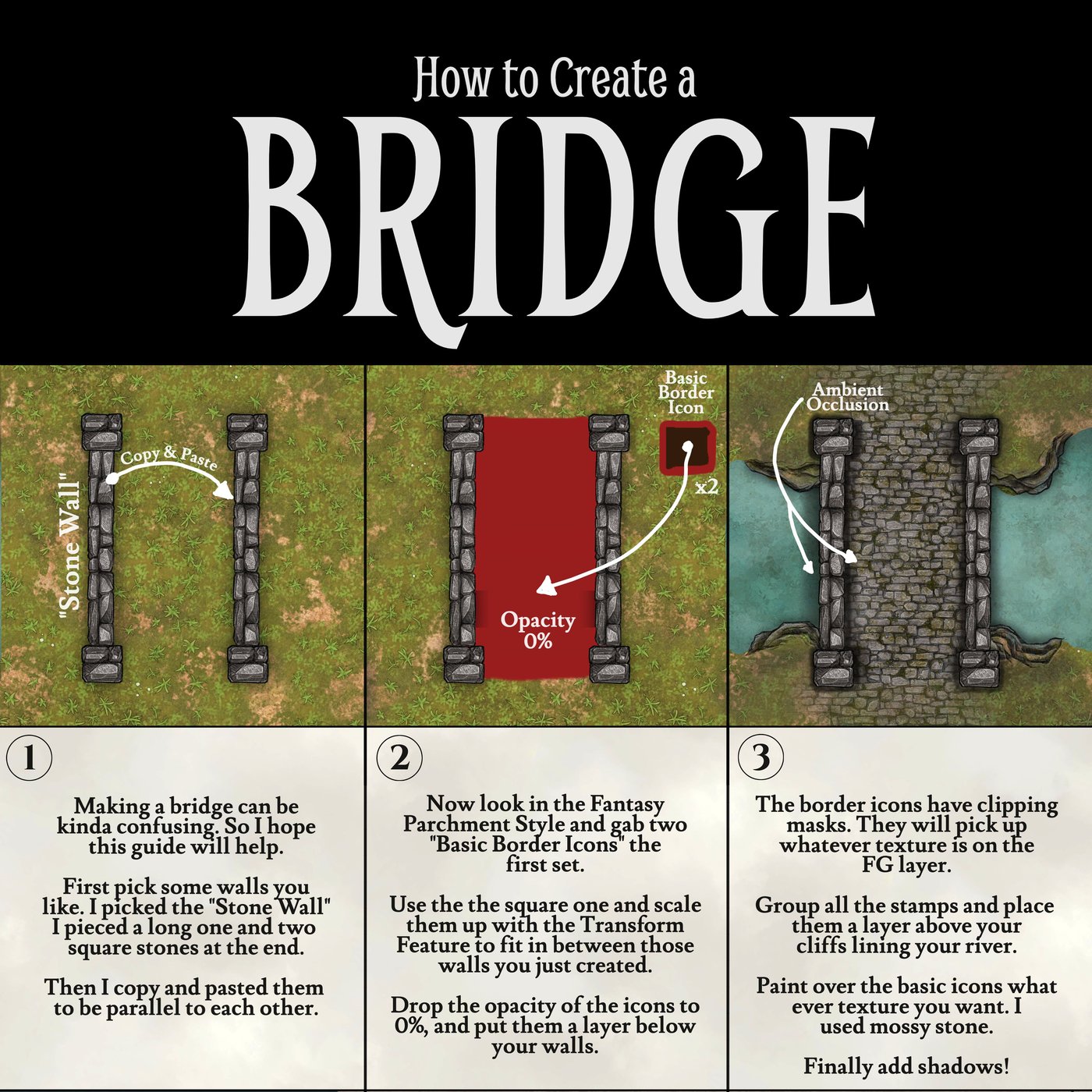 Guide: How to Create a Bridge | Inkarnate - Create Fantasy Maps Online