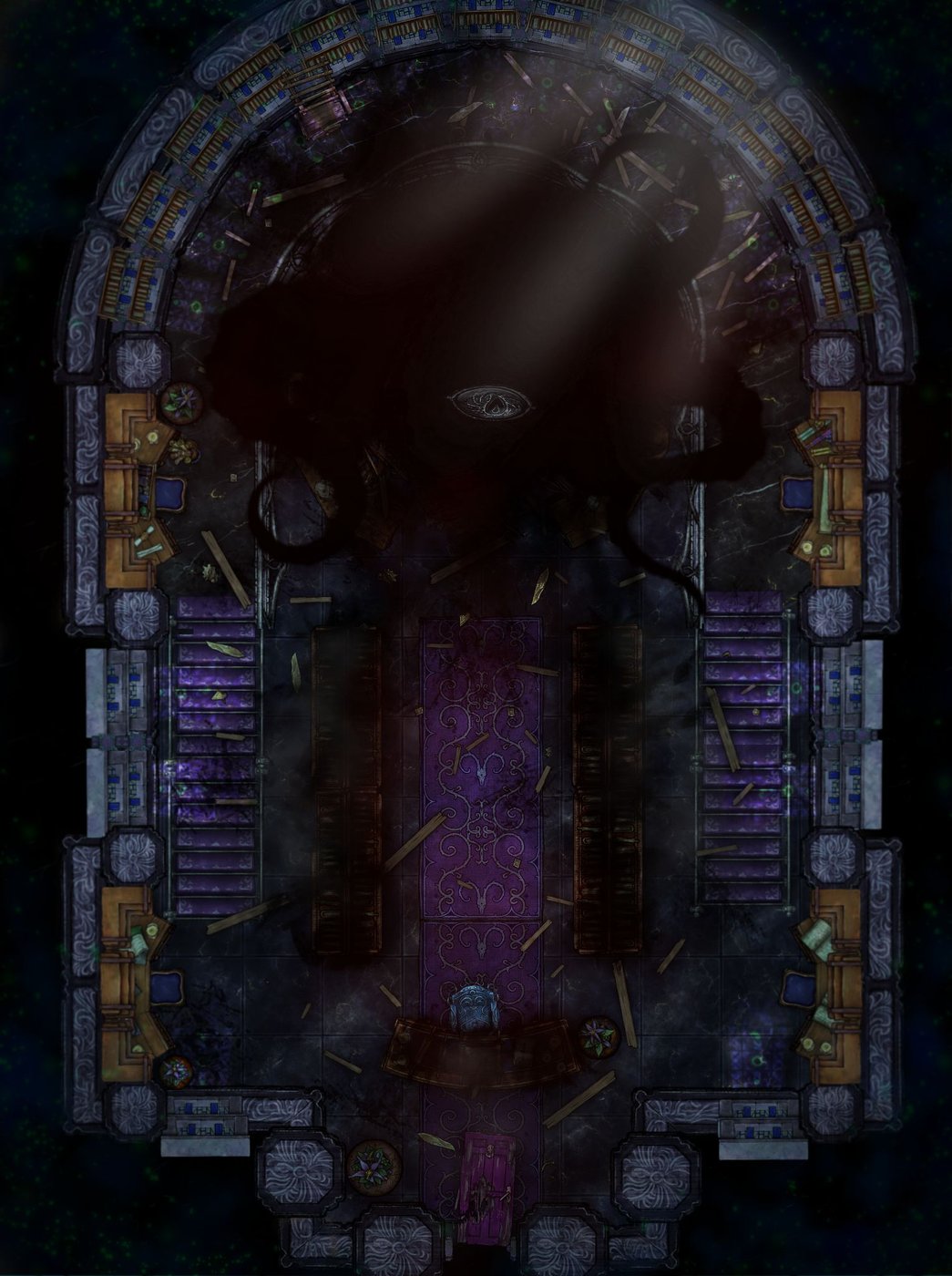 Far Realm Encounter in the Library | Inkarnate - Create Fantasy Maps Online