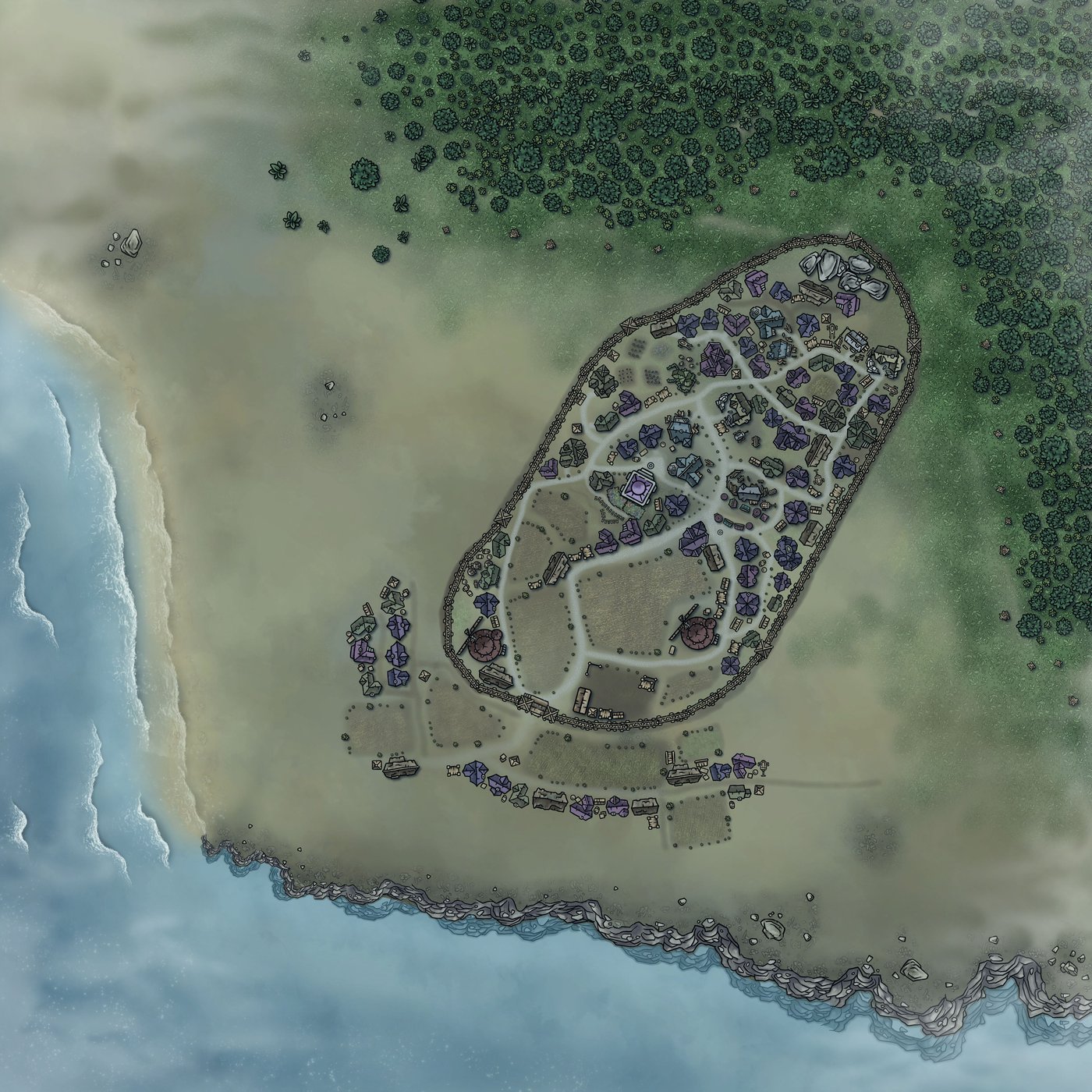 Turpis Town | Inkarnate - Create Fantasy Maps Online