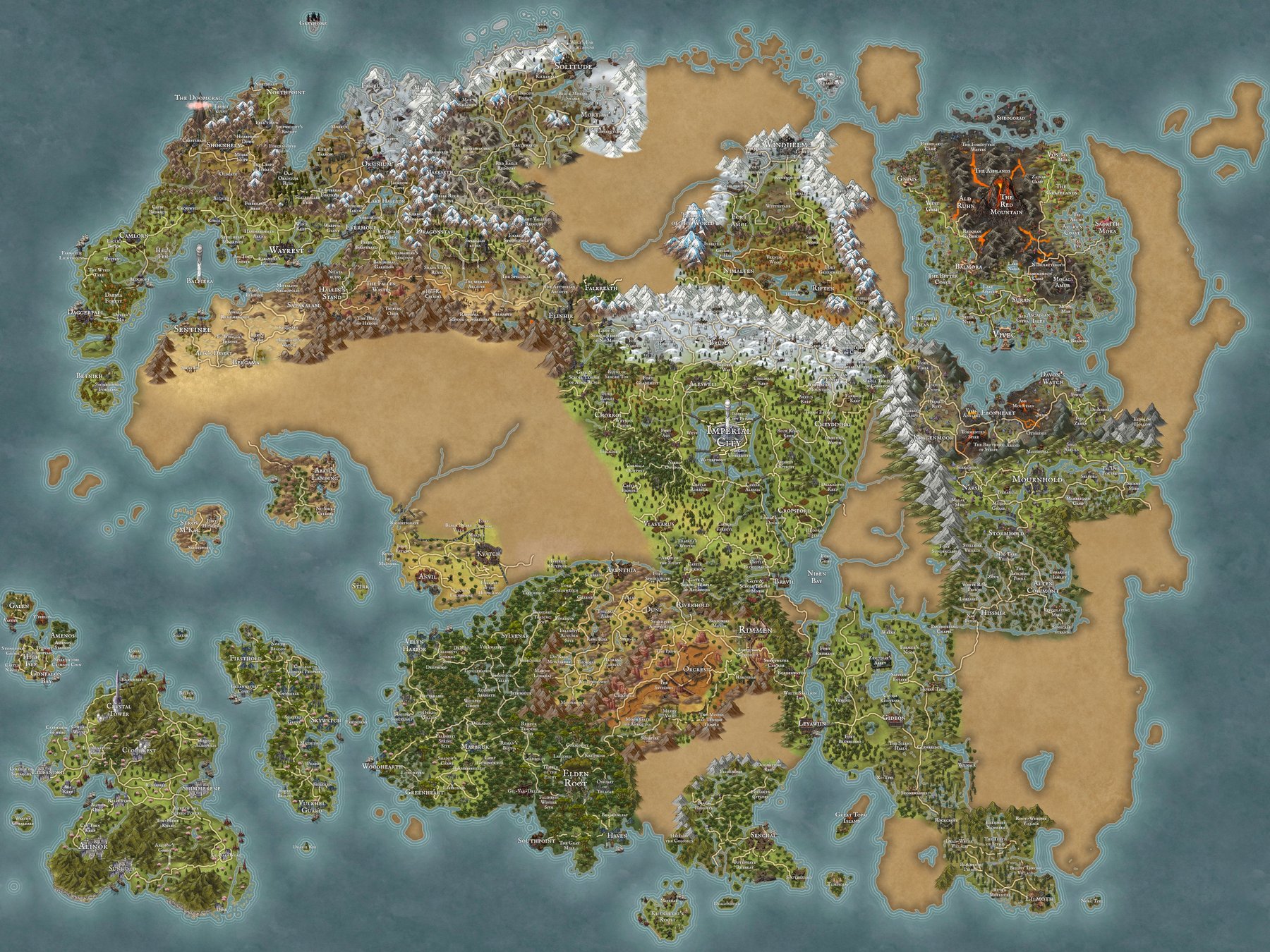 Tamriel | Inkarnate - Create Fantasy Maps Online