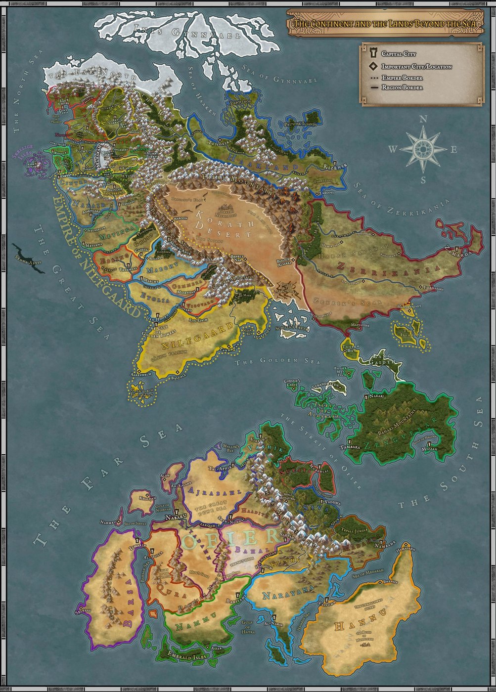 Witcher World Map (Homebrew) | Inkarnate - Create Fantasy Maps Online