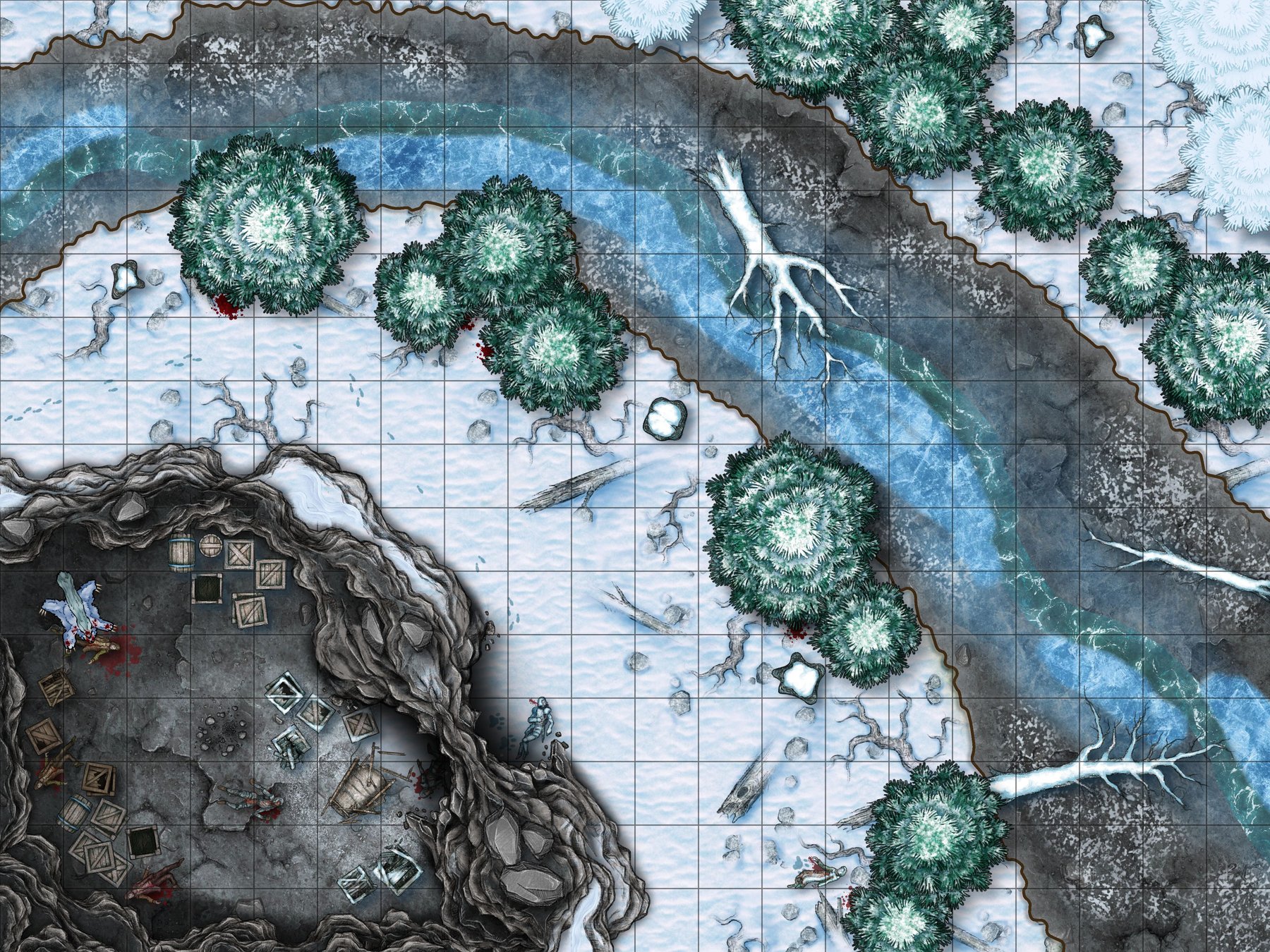Yeti-Badger's Cave | Inkarnate - Create Fantasy Maps Online