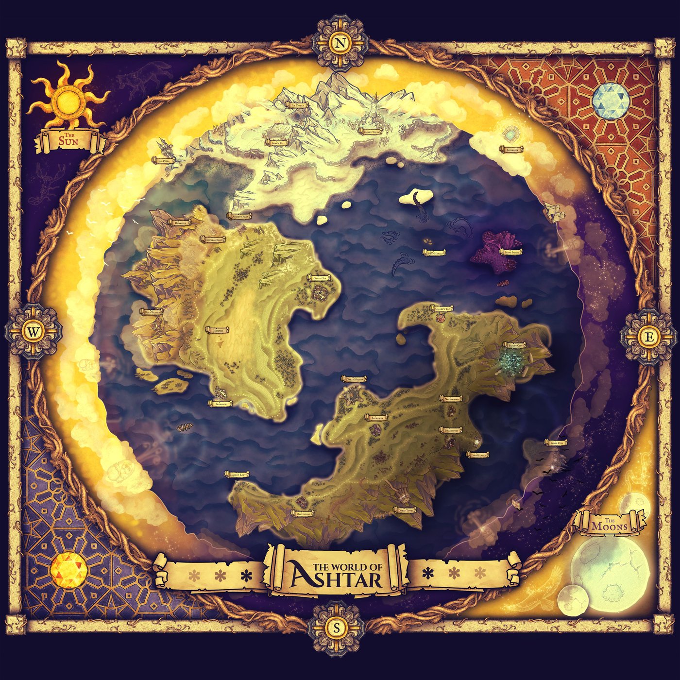 The World of Ashtar | Inkarnate - Create Fantasy Maps Online