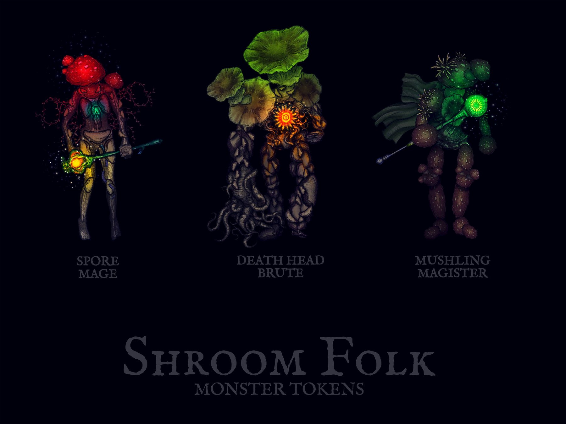 Shroom Folk (Monster Tokens) | Inkarnate - Create Fantasy Maps Online