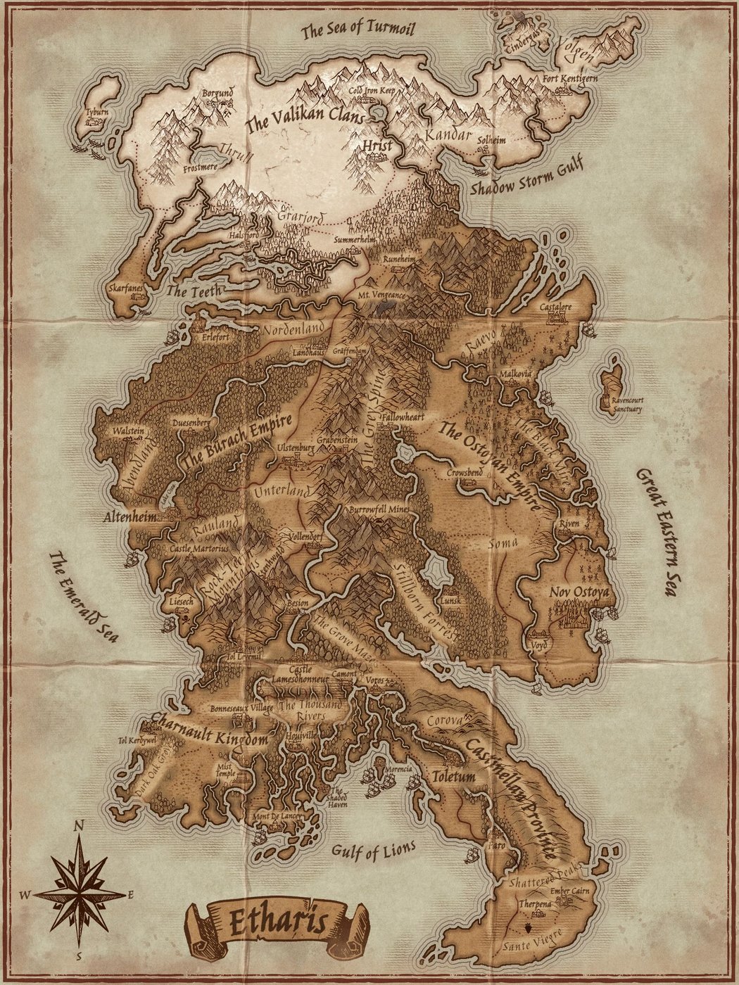 Map of Etharis | Inkarnate - Create Fantasy Maps Online