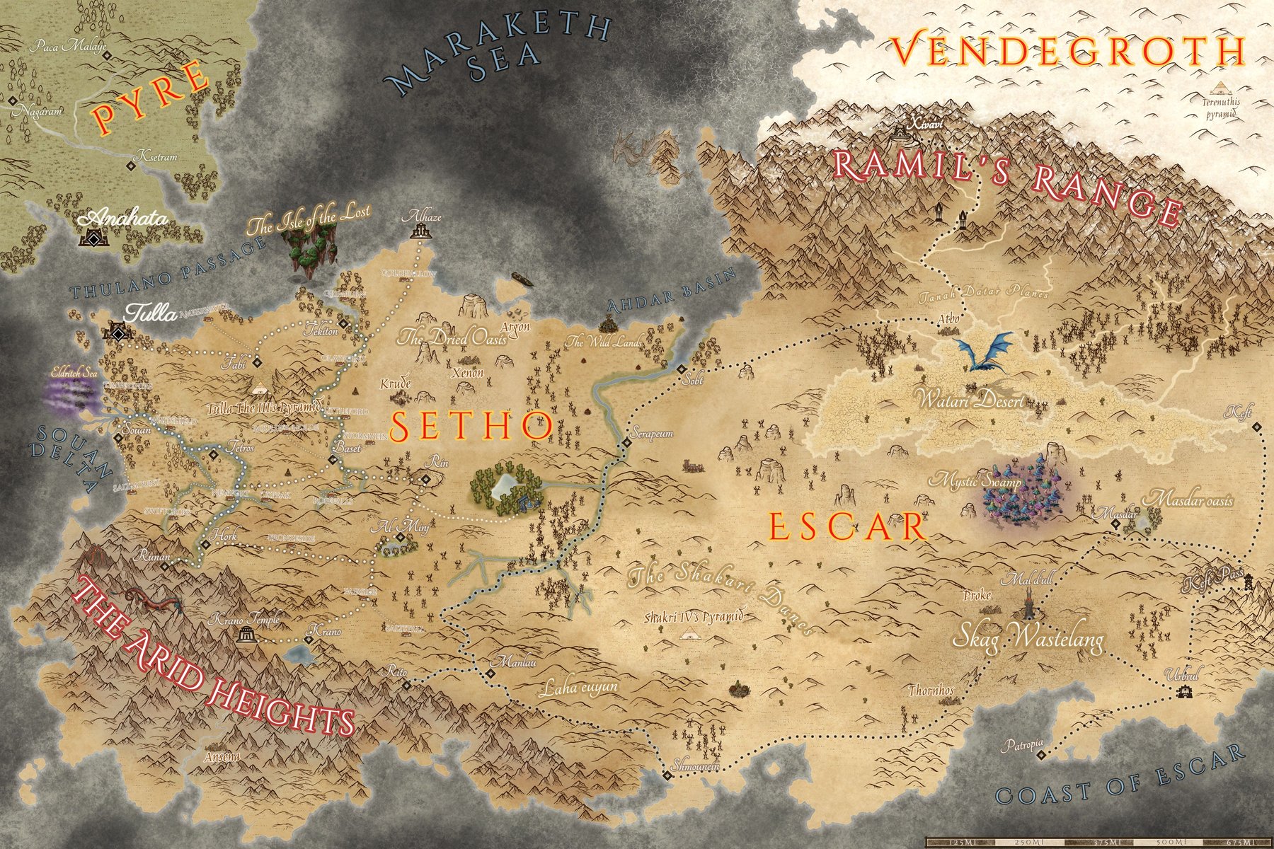 Setho Worldmap english | Inkarnate - Create Fantasy Maps Online