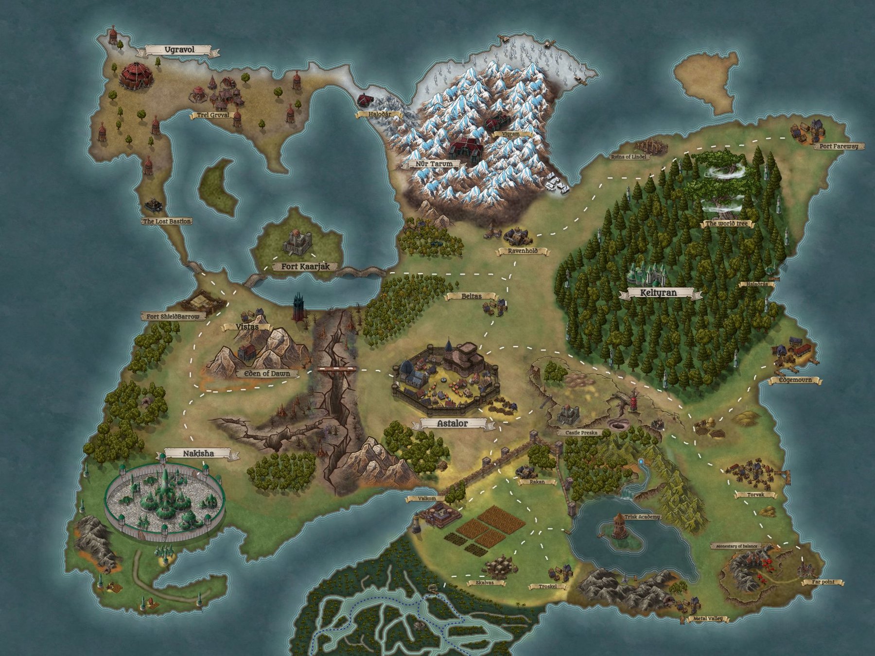 Northern Arthelion - Central landmass | Inkarnate - Create Fantasy Maps ...