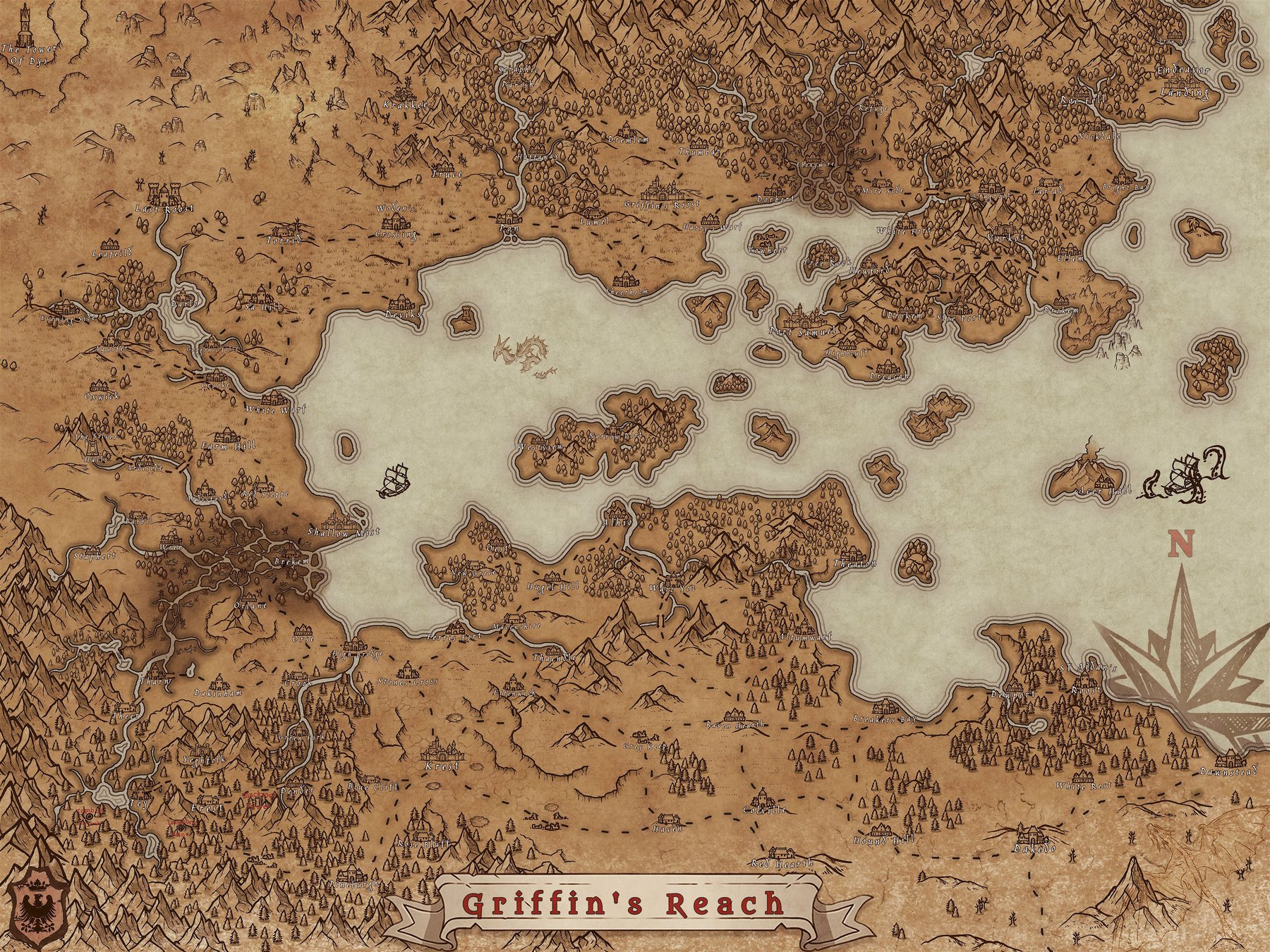 Griffon's Reach | Inkarnate - Create Fantasy Maps Online