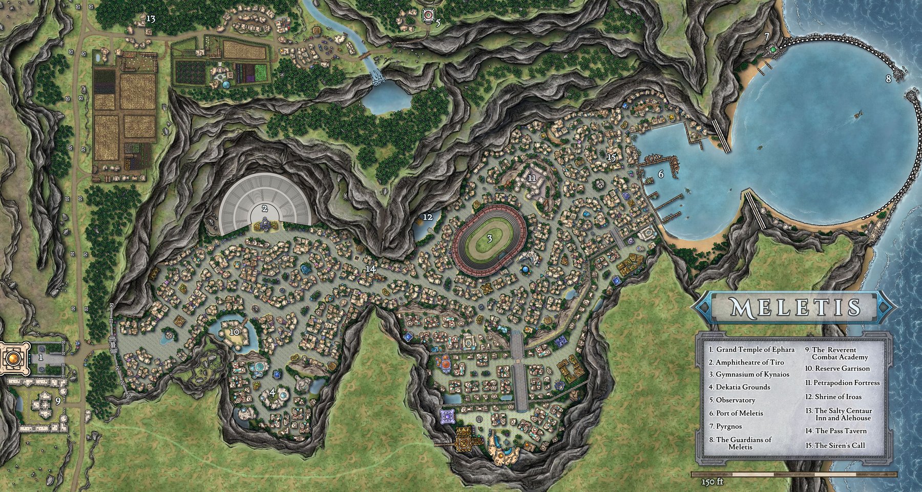 Mythic Odysseys of Theros: Meletis | Inkarnate - Create Fantasy Maps Online