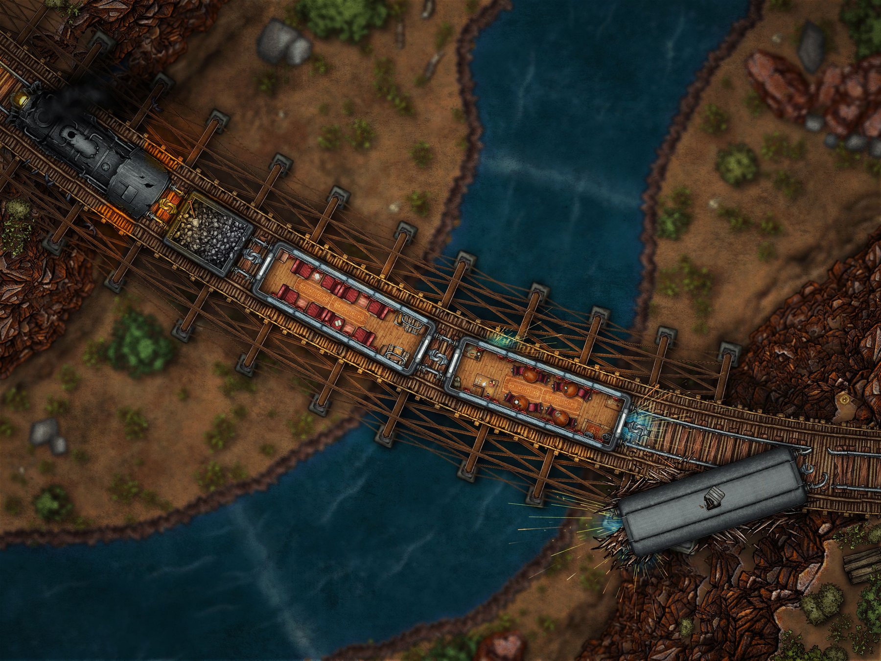 I hear the train a'comin | Inkarnate - Create Fantasy Maps Online