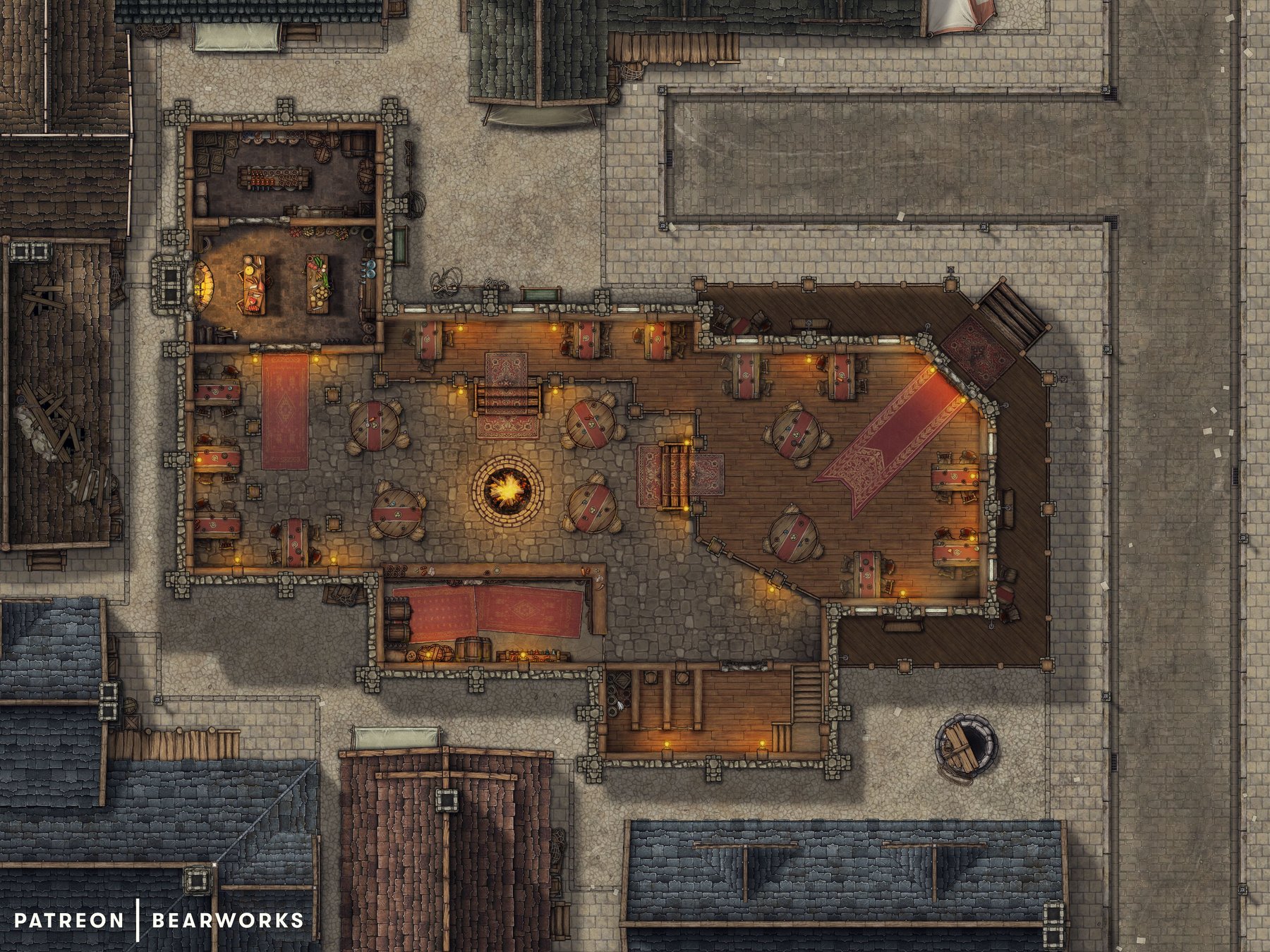 Urban Tavern | First Floor | Inkarnate - Create Fantasy Maps Online