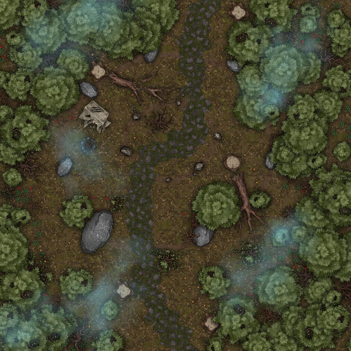 Forest Encounter Map 2 | Inkarnate - Create Fantasy Maps Online