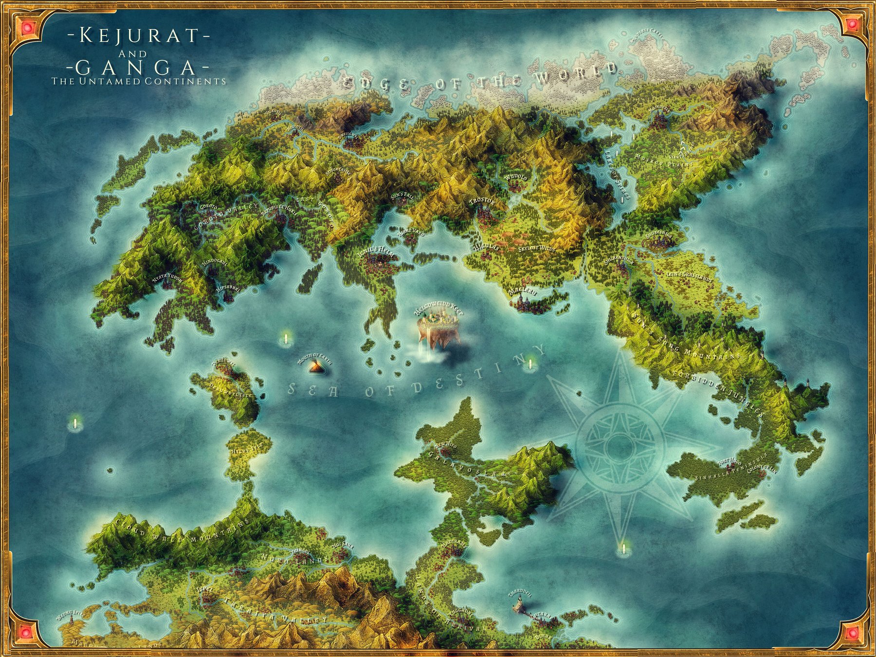 Kejurat and Ganga | The Untamed Continents | Inkarnate - Create Fantasy ...