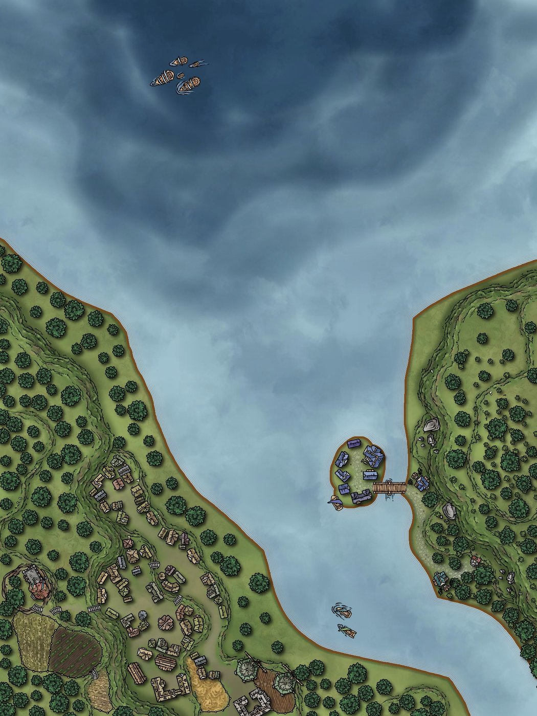 Floating Temple of Bracaeleian Background | Inkarnate - Create Fantasy ...