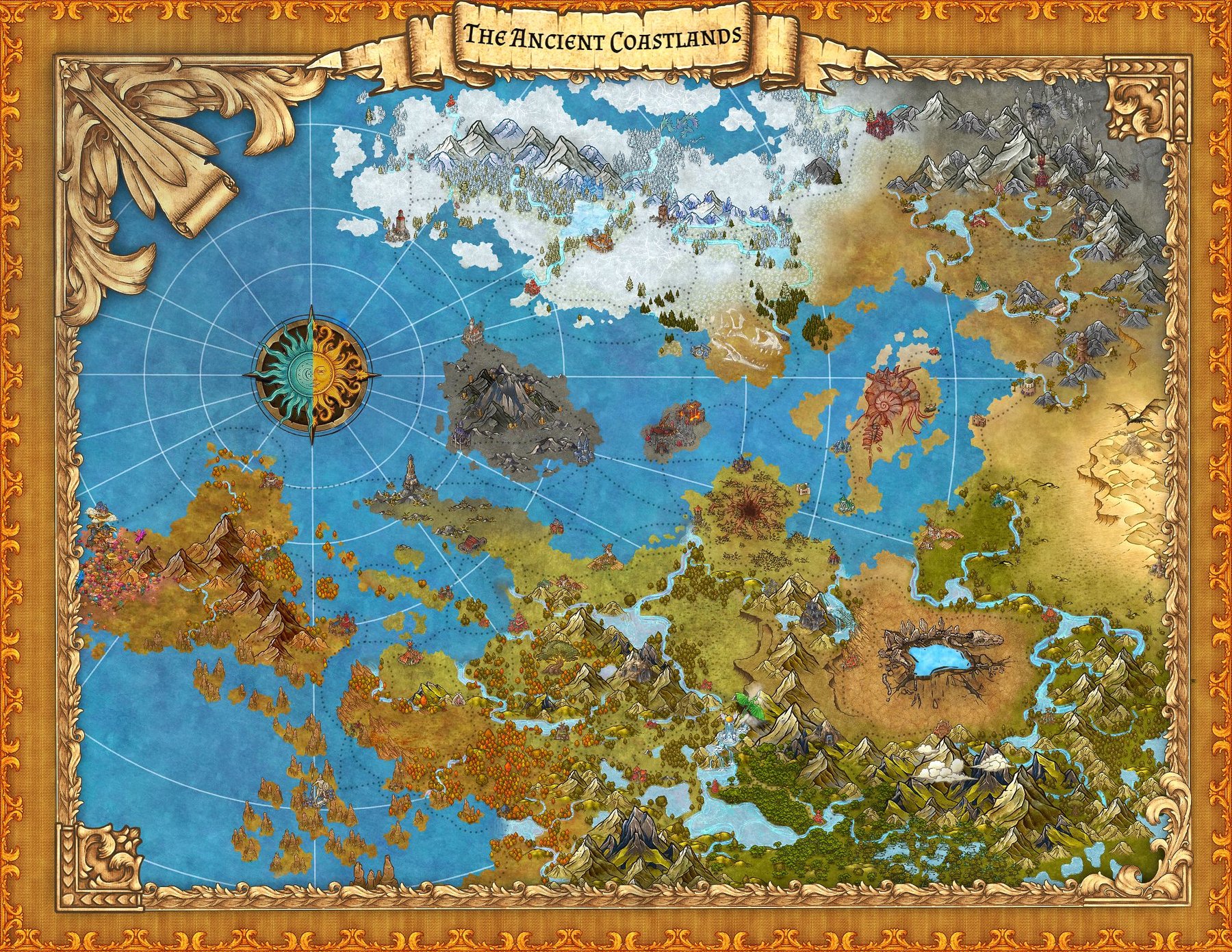 The Ancient Coast | Inkarnate - Create Fantasy Maps Online