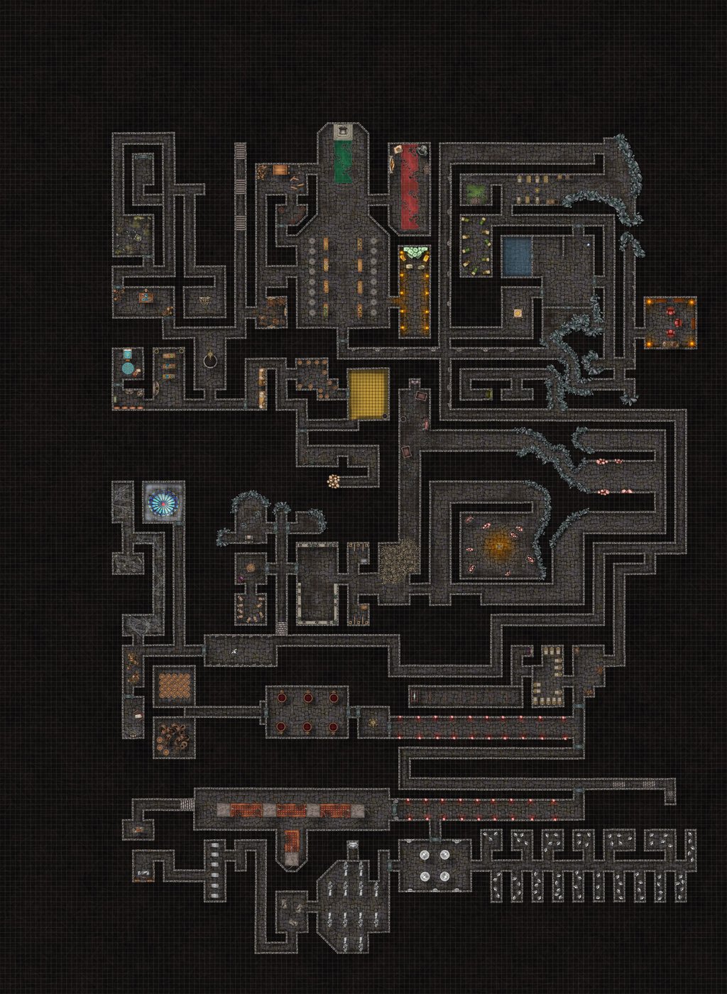 Dungeon of the Mad Mage Level 2: Arcane Chambers | Inkarnate - Create ...