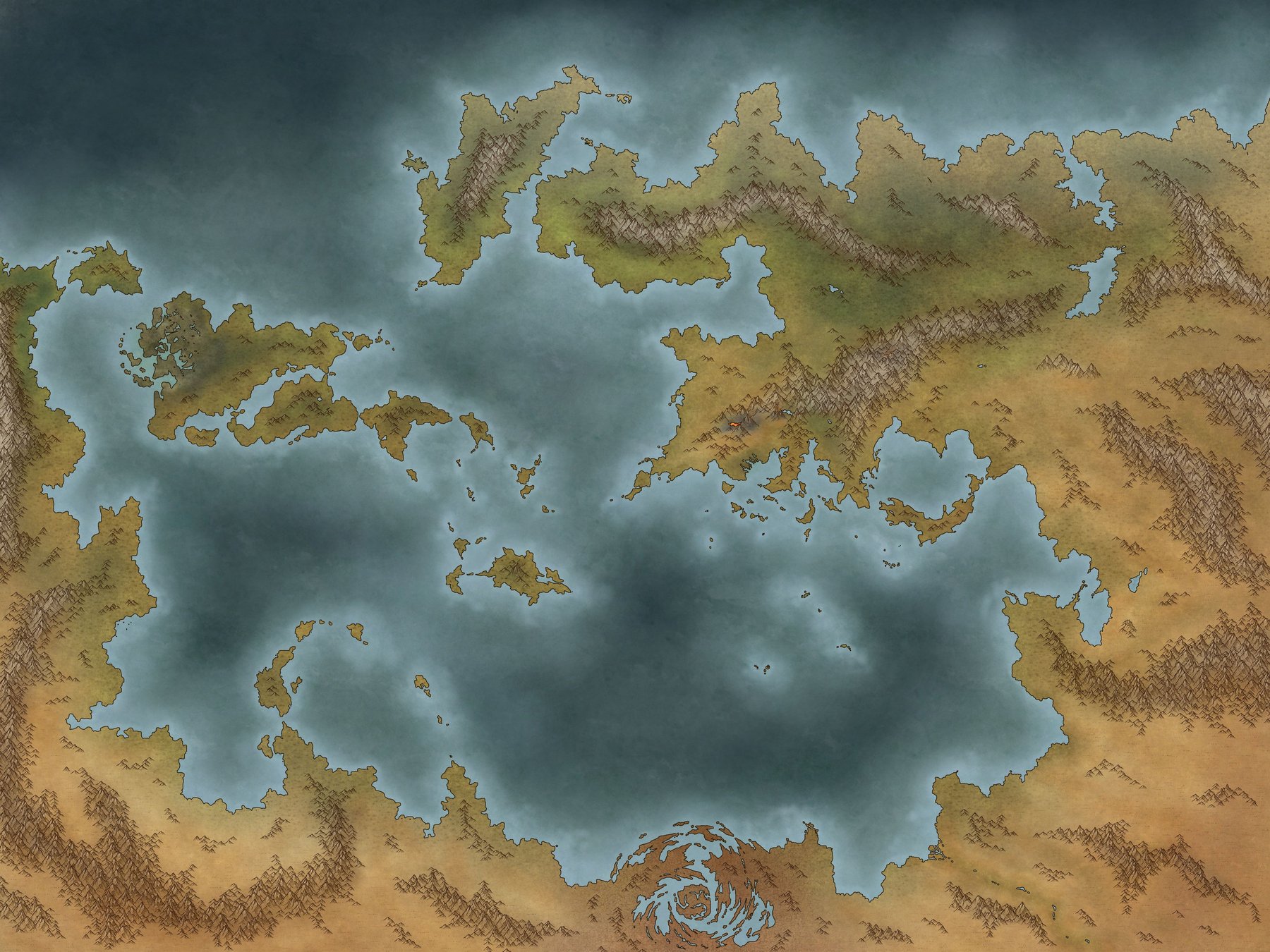 Theros Remake (4k) (Blank) | Inkarnate - Create Fantasy Maps Online