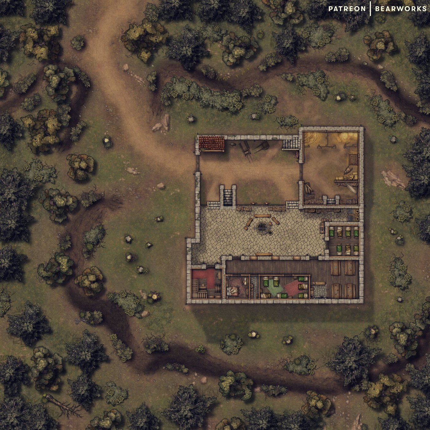 Rural Fort | Ground | Inkarnate - Create Fantasy Maps Online