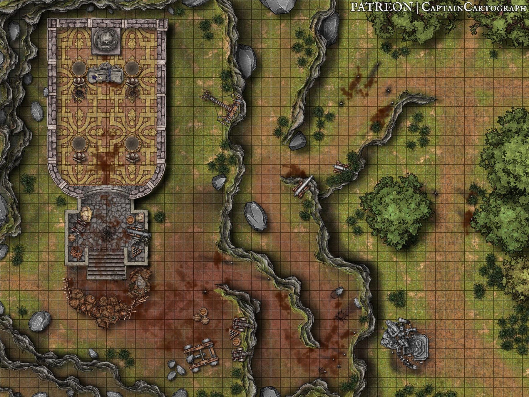 Monastery on a hill | Inkarnate - Create Fantasy Maps Online