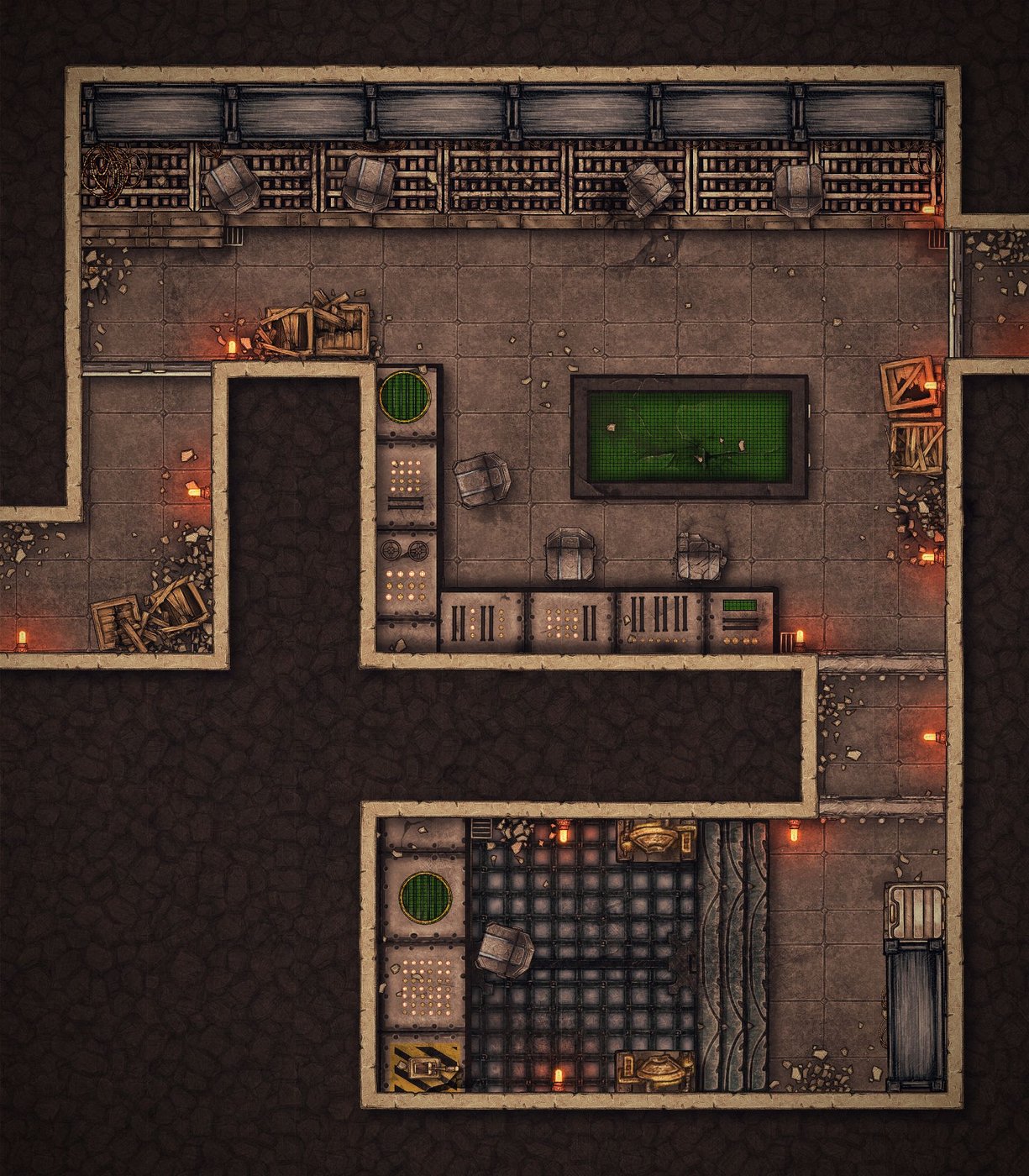 Bunker - Control room | Inkarnate - Create Fantasy Maps Online