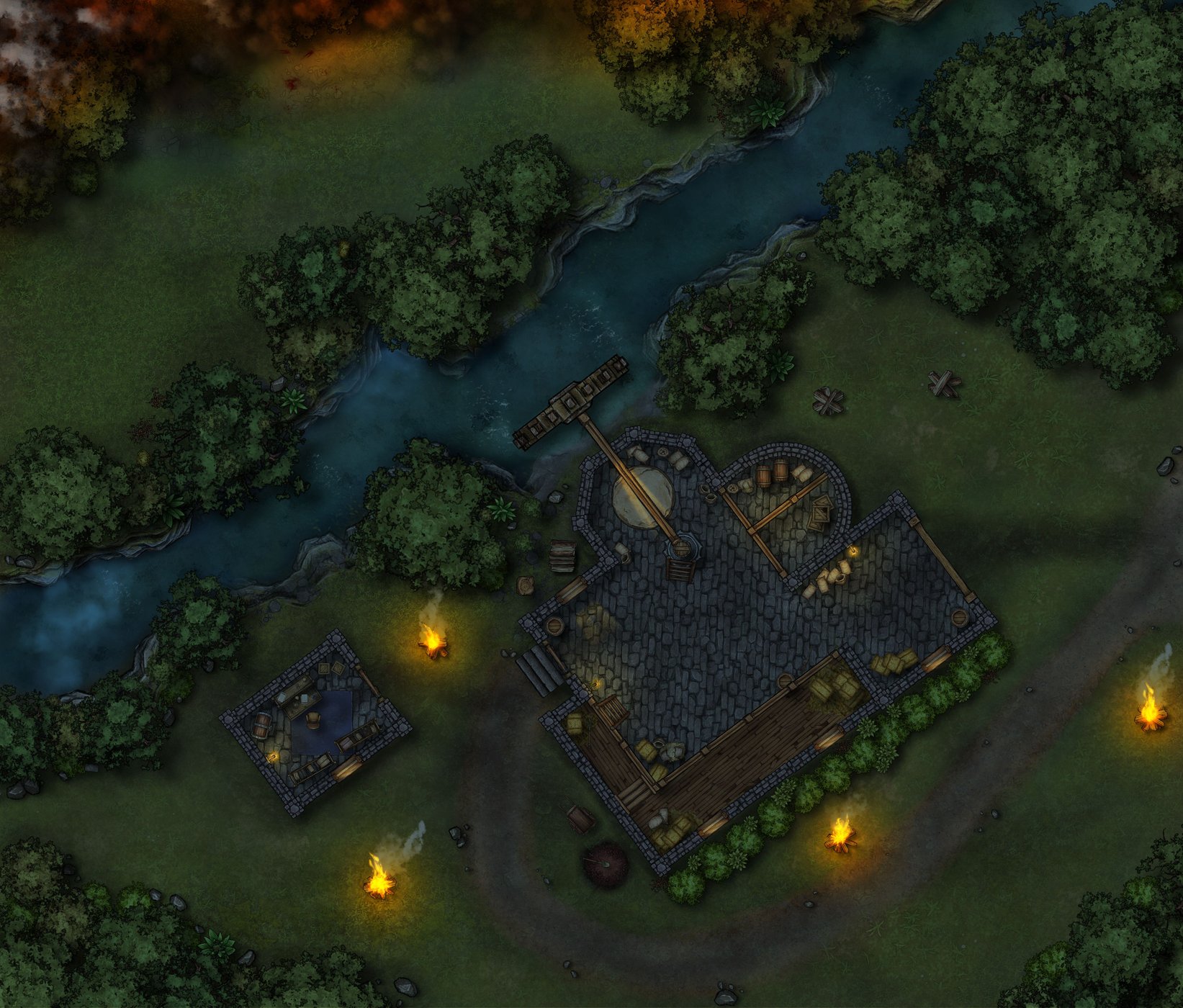 Greenest Watermill (Raid) | Inkarnate - Create Fantasy Maps Online