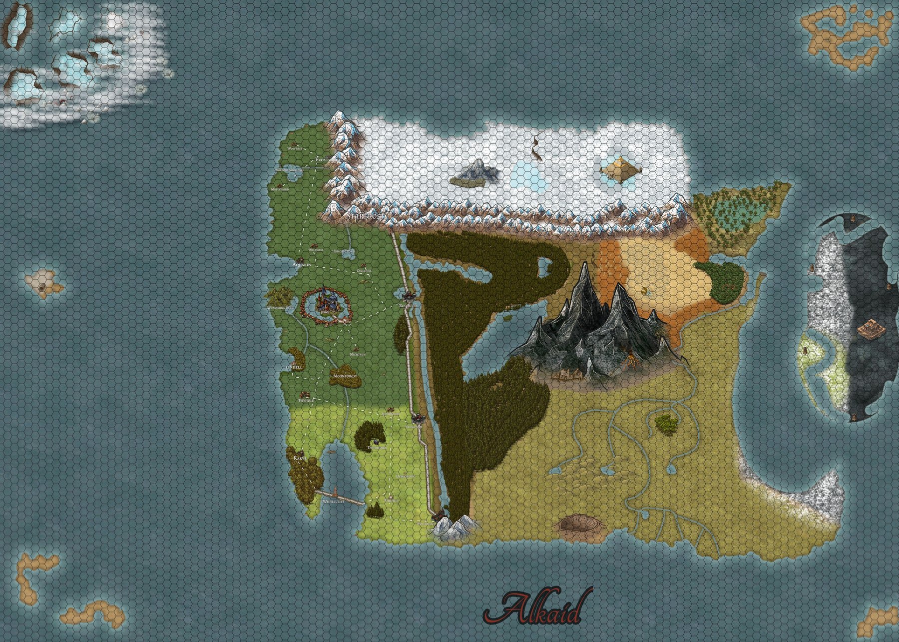 fantasy game p;ayer map 1 | Inkarnate - Create Fantasy Maps Online