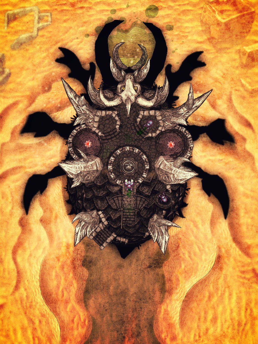 The Desert Colossus | Inkarnate - Create Fantasy Maps Online