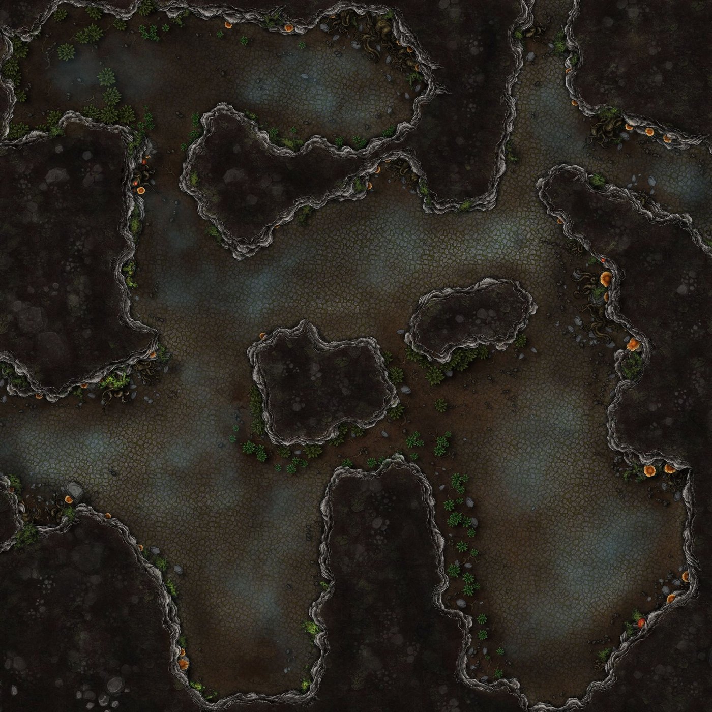 Underground - Simple cave | Inkarnate - Create Fantasy Maps Online