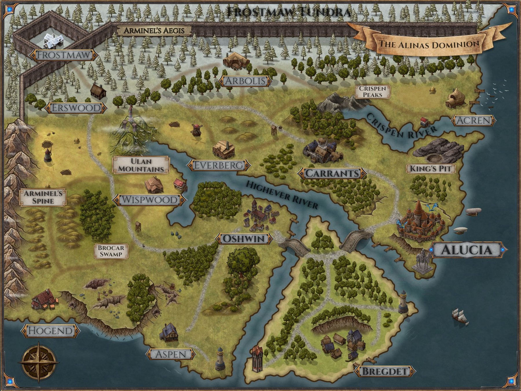 Alinas Dominion | Inkarnate - Create Fantasy Maps Online