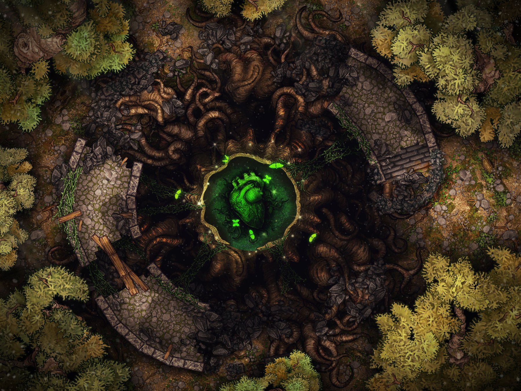 Forest Temple | Inkarnate - Create Fantasy Maps Online