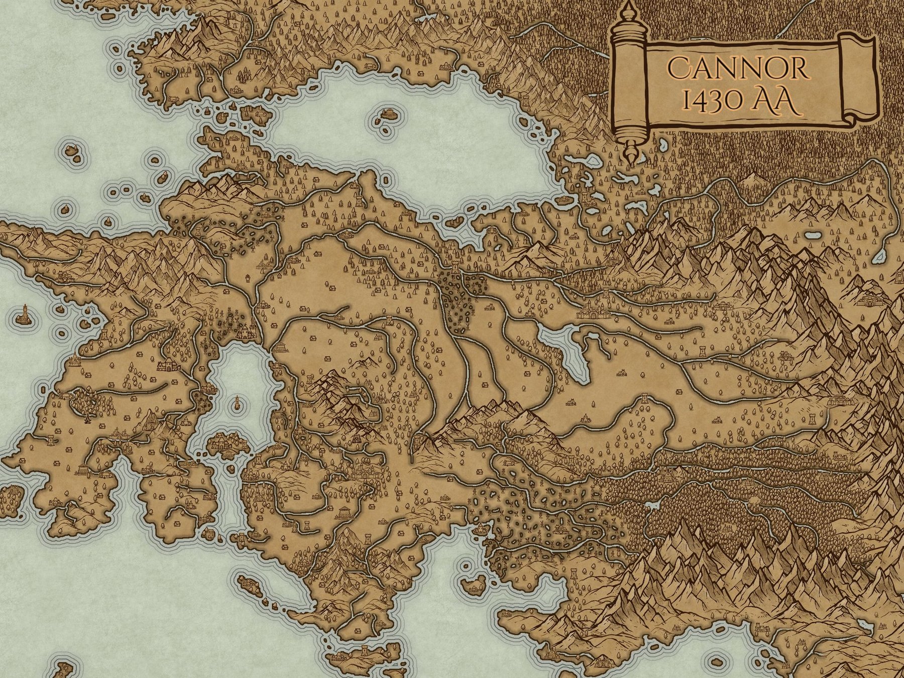 Anbennar Paper Map | Inkarnate - Create Fantasy Maps Online