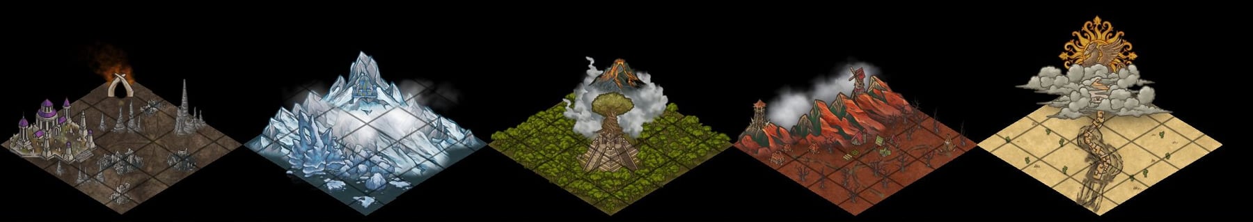 Isometric Maps: 1-5 | Inkarnate - Create Fantasy Maps Online
