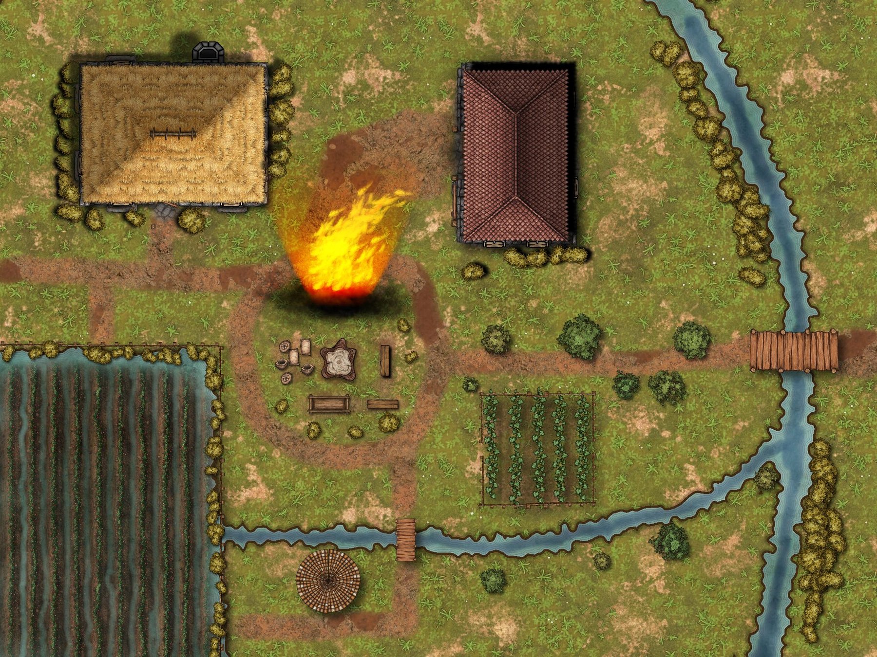 Old Laevinus Bog Farm | Inkarnate - Create Fantasy Maps Online