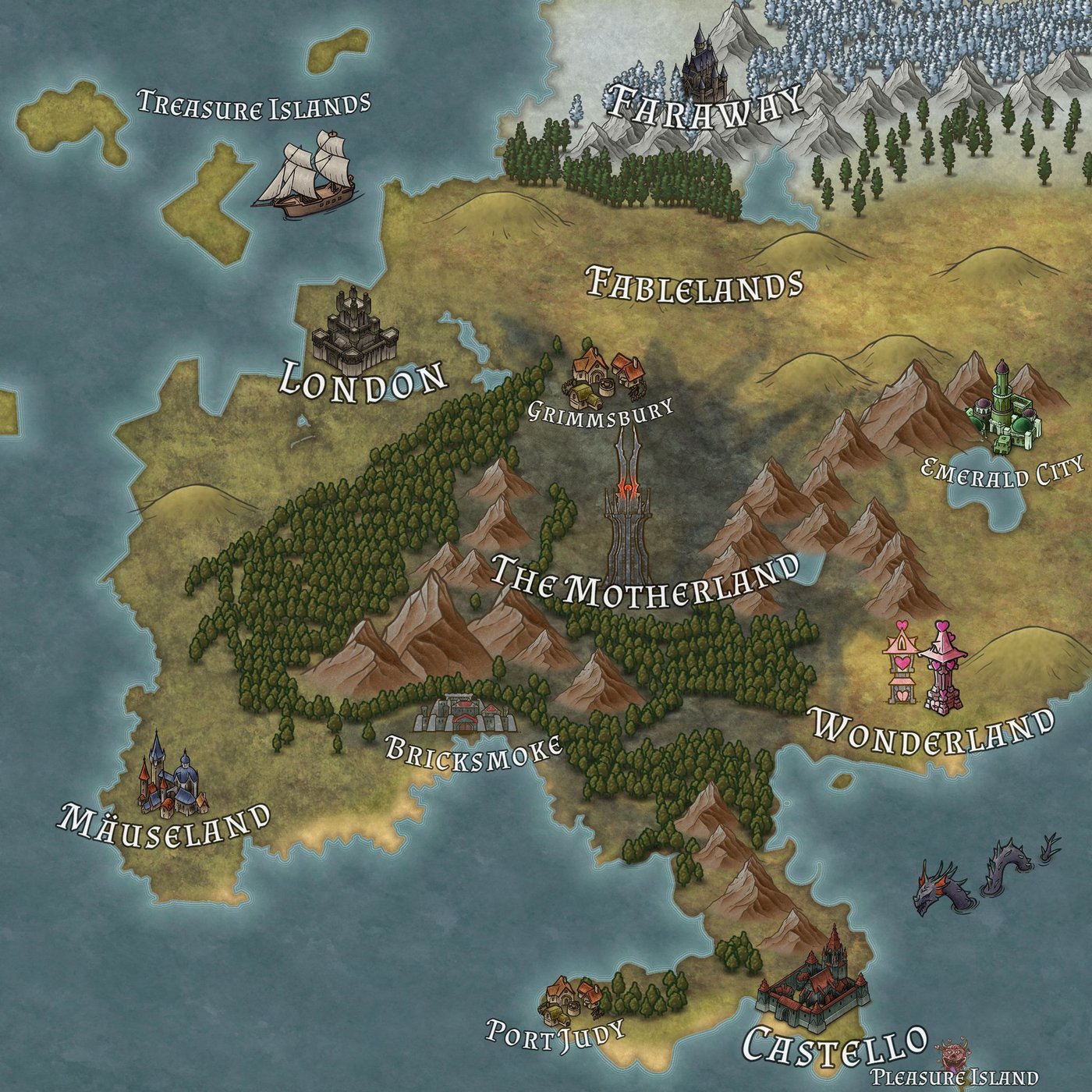 Fairy Tales | Inkarnate - Create Fantasy Maps Online