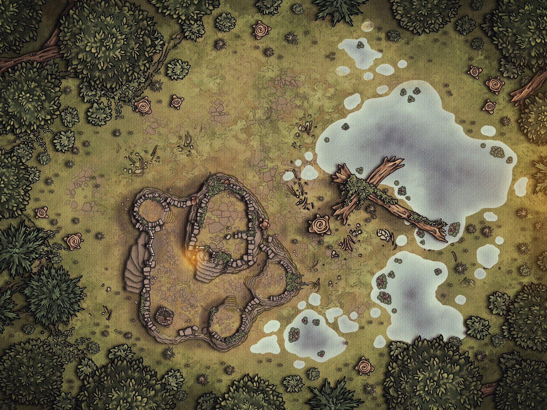 Forest Glade | Inkarnate - Create Fantasy Maps Online