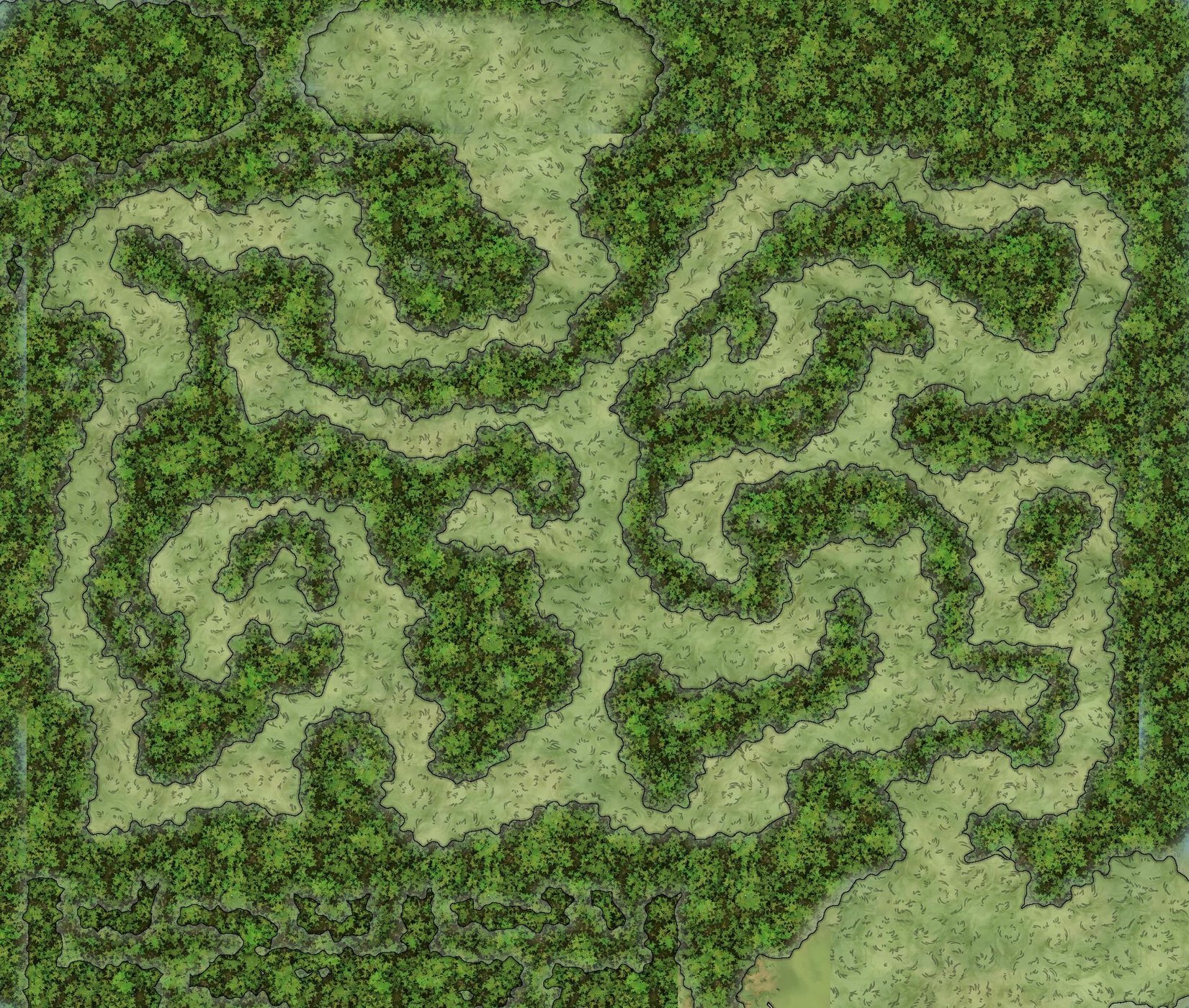 Maze Forest insane v2 | Inkarnate - Create Fantasy Maps Online