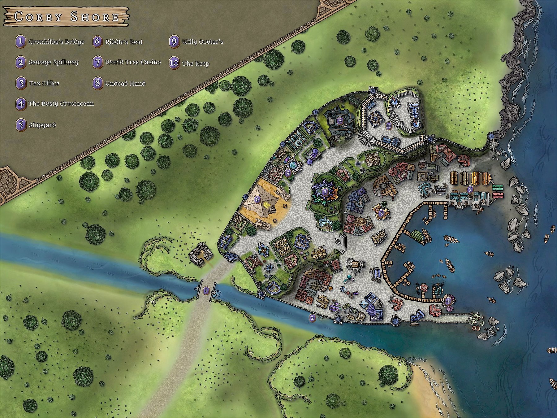 Corby Shore | Inkarnate - Create Fantasy Maps Online