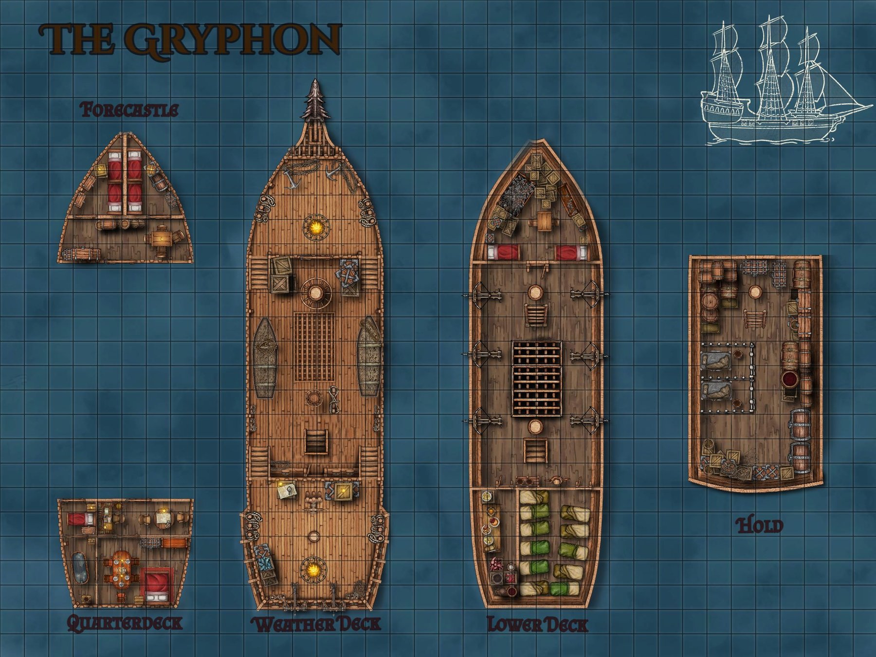 The Gryphon (Player Version) | Inkarnate - Create Fantasy Maps Online