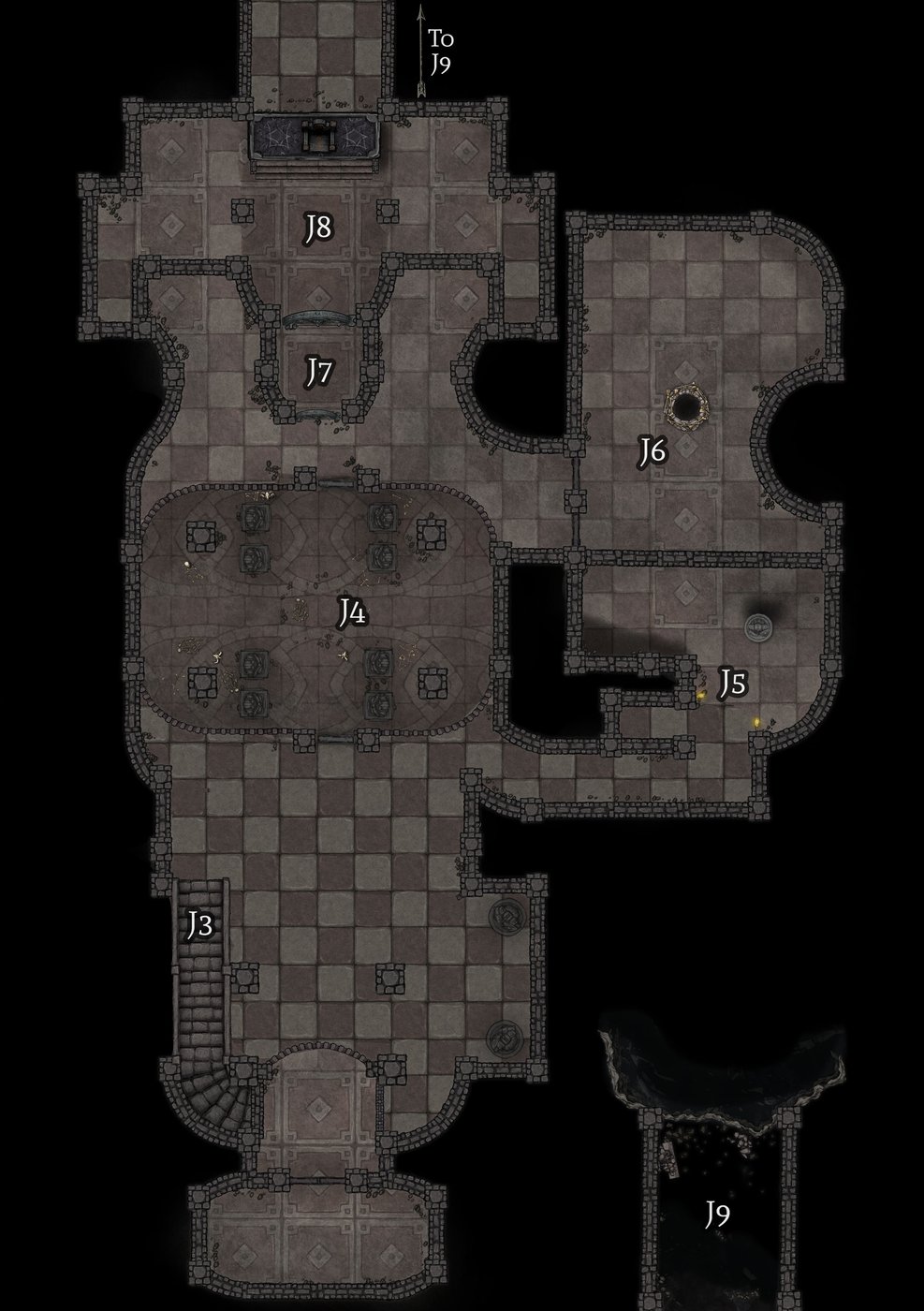 Endless Gulf Necropolis - Lower Level | Inkarnate - Create Fantasy Maps ...