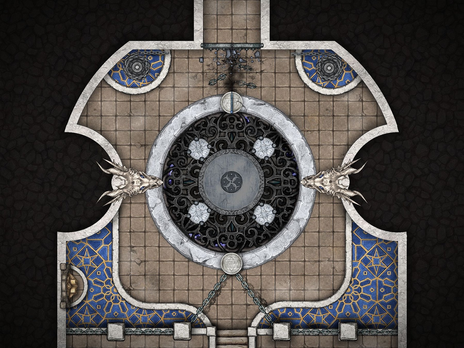 Electrical Temple - Puzzle room - v.4 | Inkarnate - Create Fantasy Maps ...