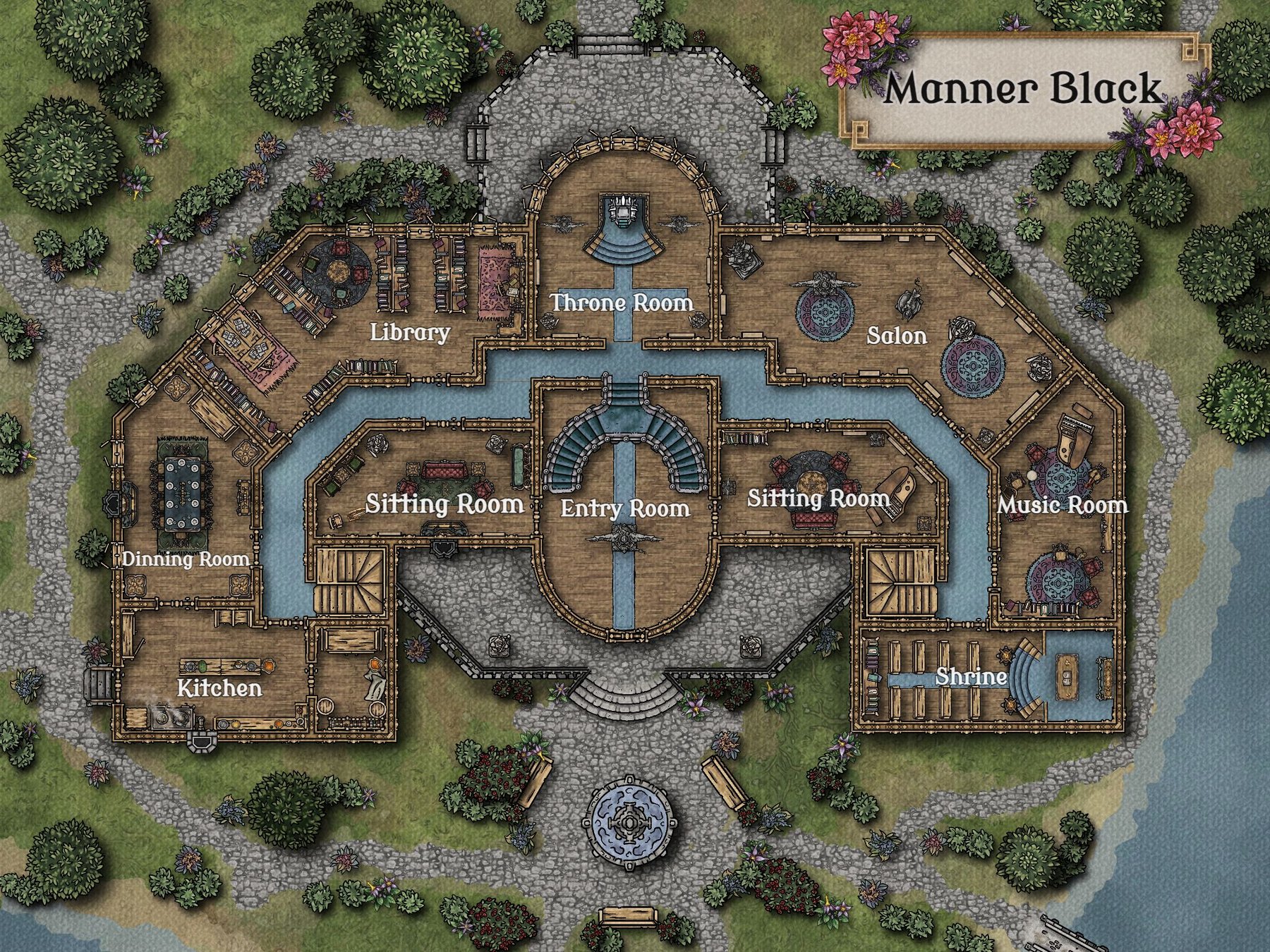 Castle: First Floor | Inkarnate - Create Fantasy Maps Online