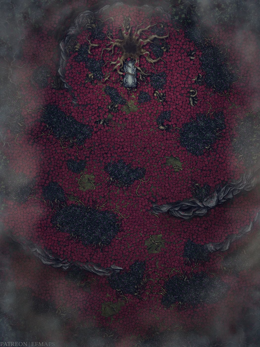 Rose Covered Arena - Full Bloom | Inkarnate - Create Fantasy Maps Online