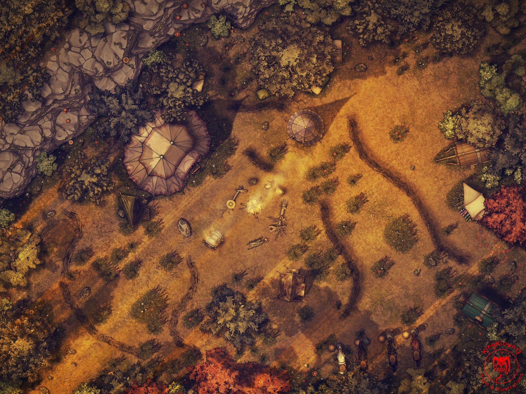 Camping Encounters 1 (Day) | Inkarnate - Create Fantasy Maps Online