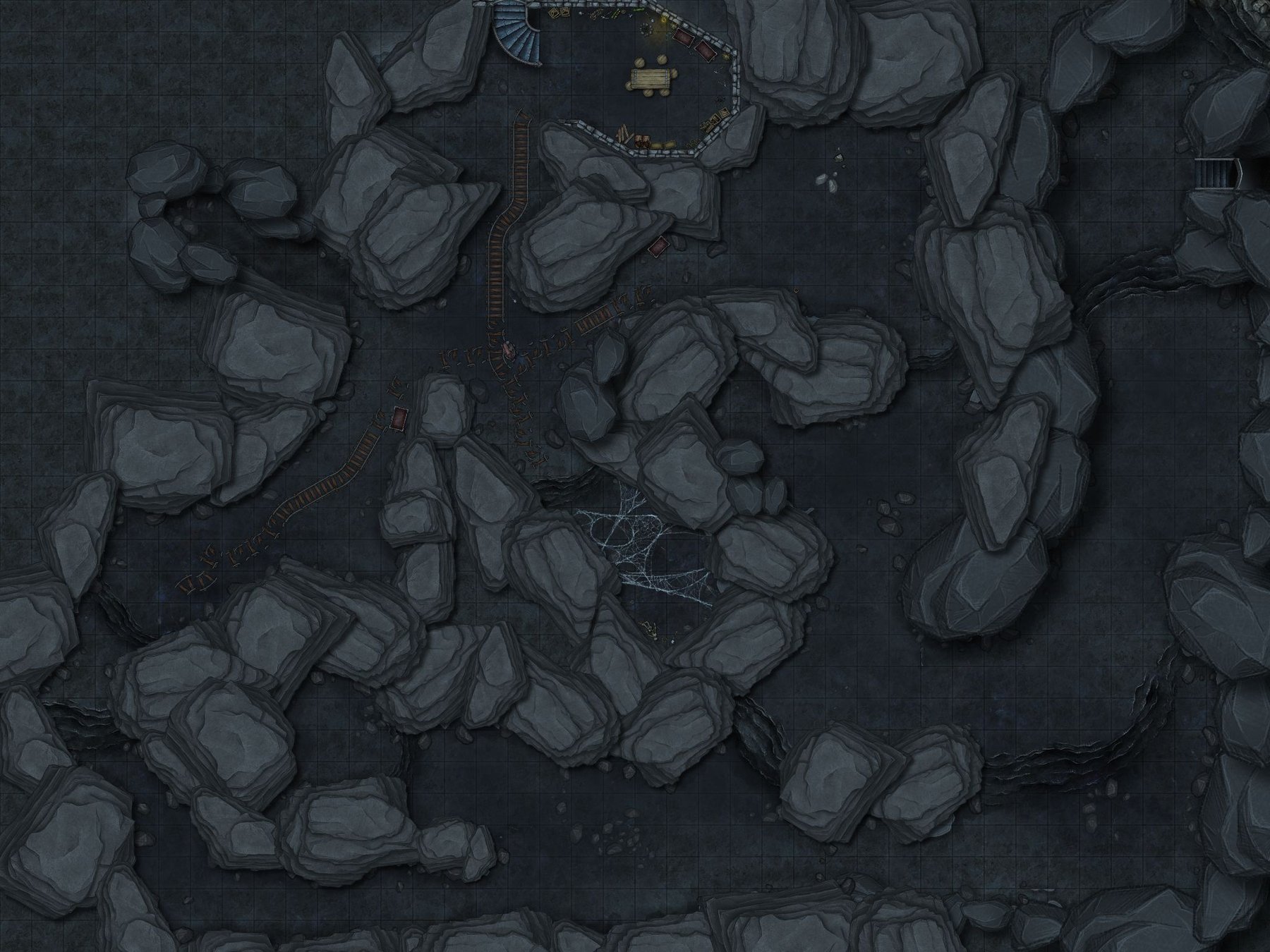 Abandoned Mine 1st Level | Inkarnate - Create Fantasy Maps Online