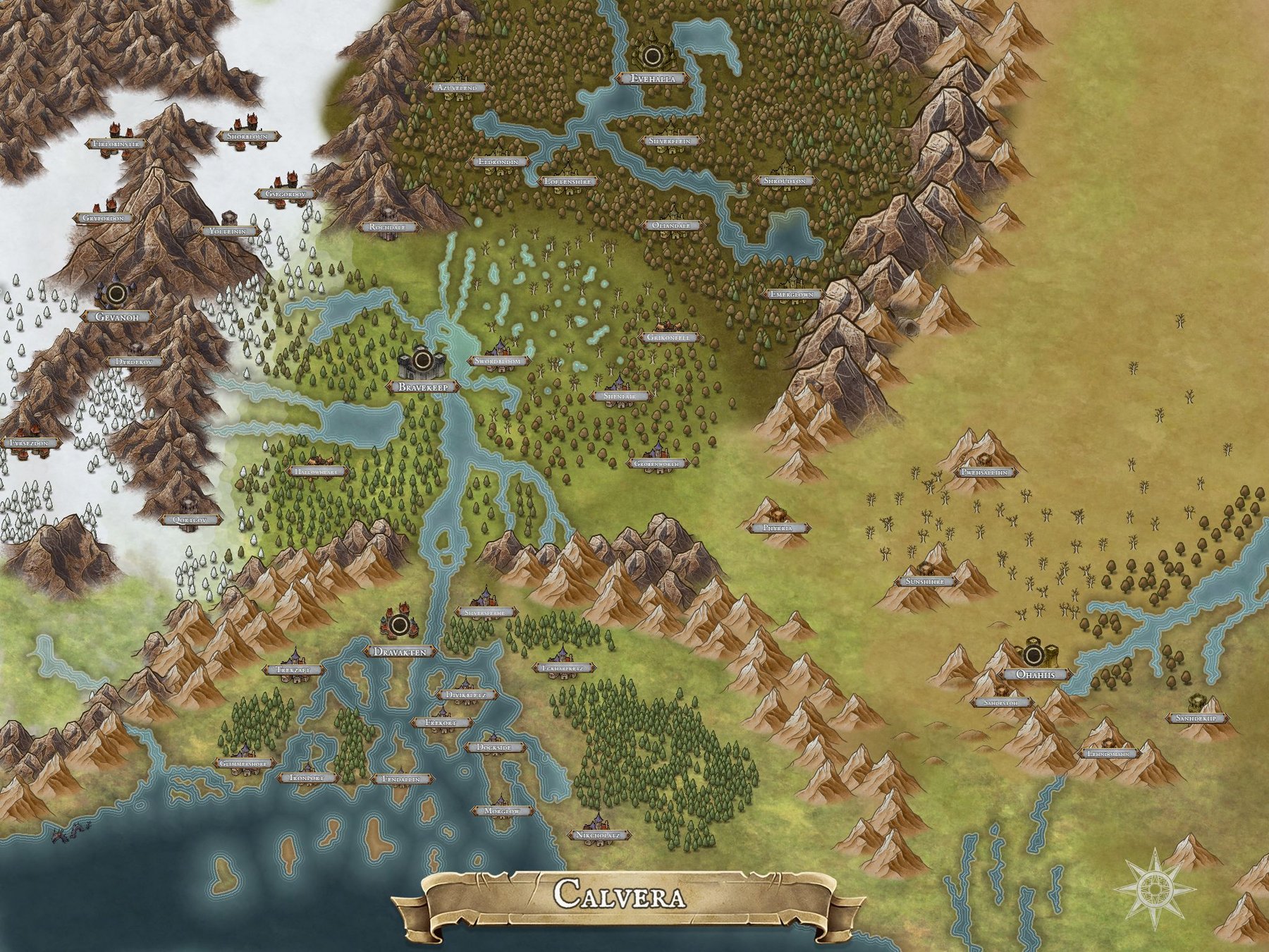 Calvera | Inkarnate - Create Fantasy Maps Online