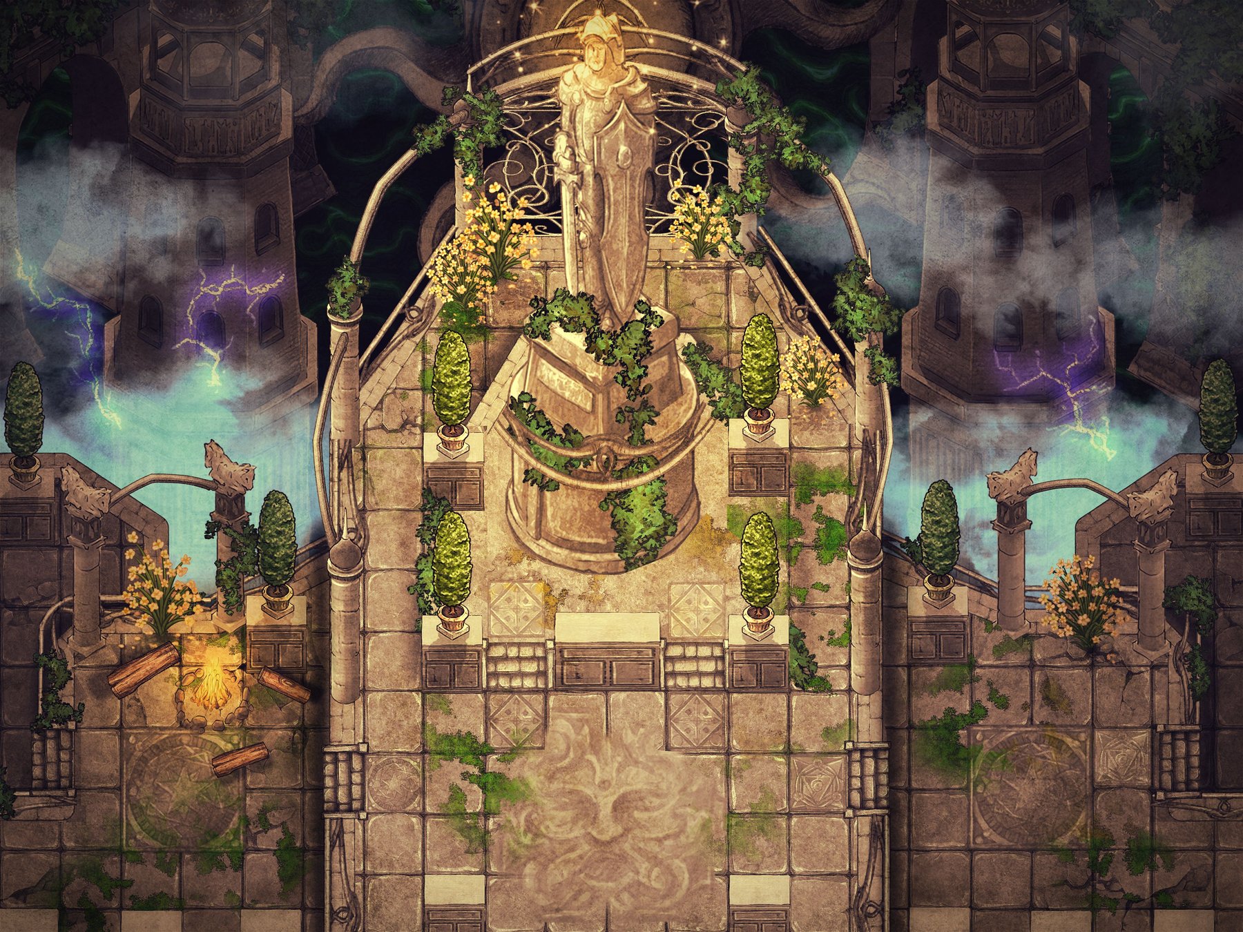 Blue Mist Pavilion | Inkarnate - Create Fantasy Maps Online