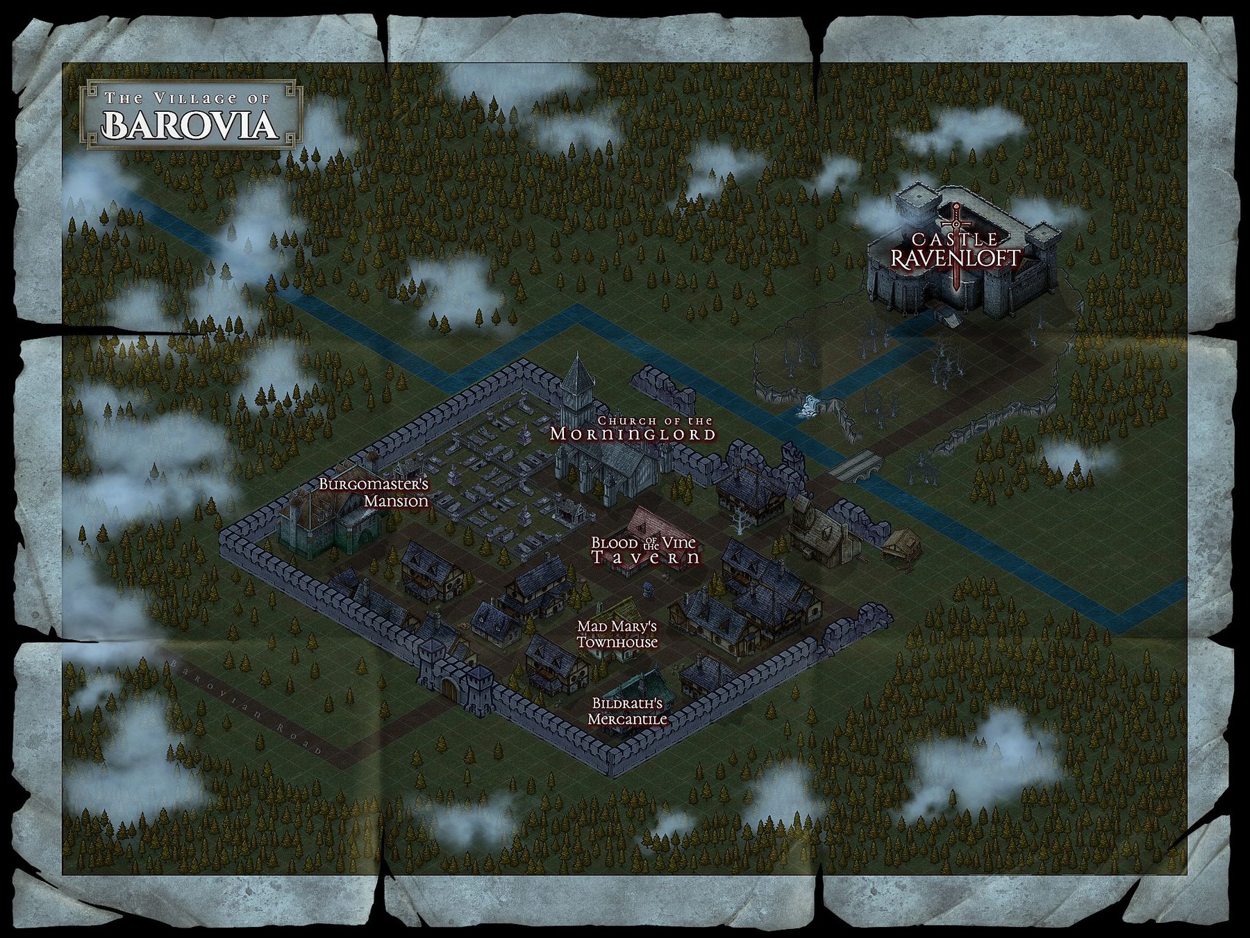 Village of Barovia | Inkarnate - Create Fantasy Maps Online